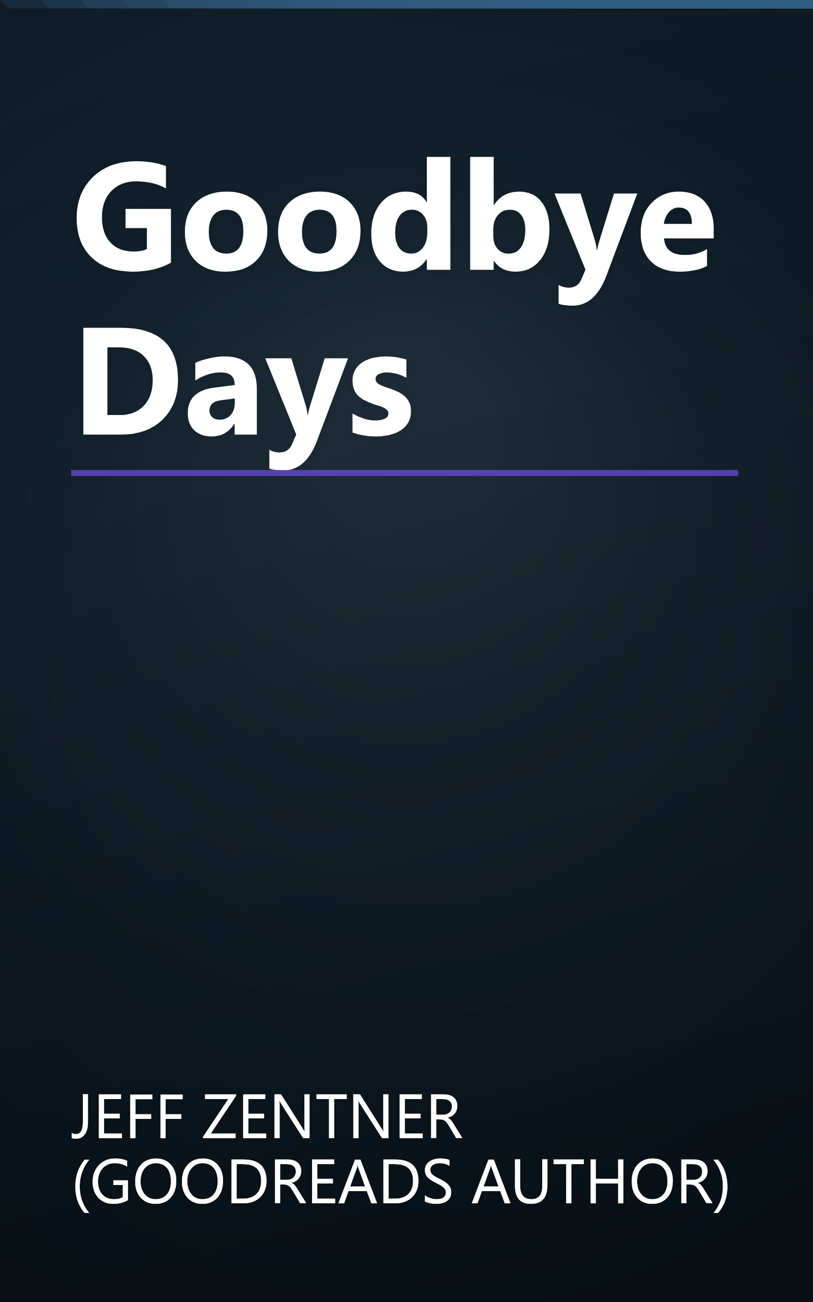 Goodbye Days book cover