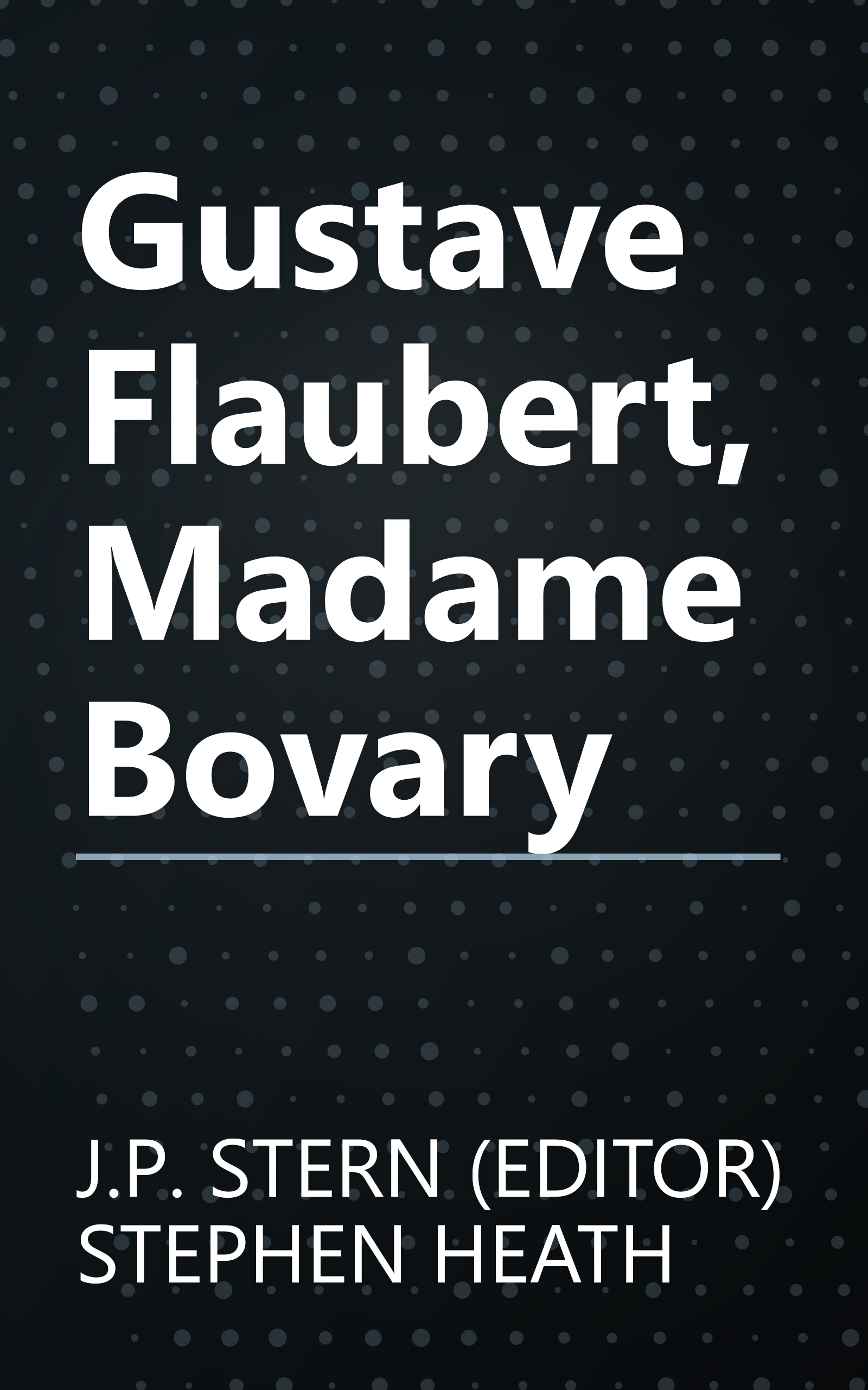 Gustave Flaubert, Madame Bovary book cover