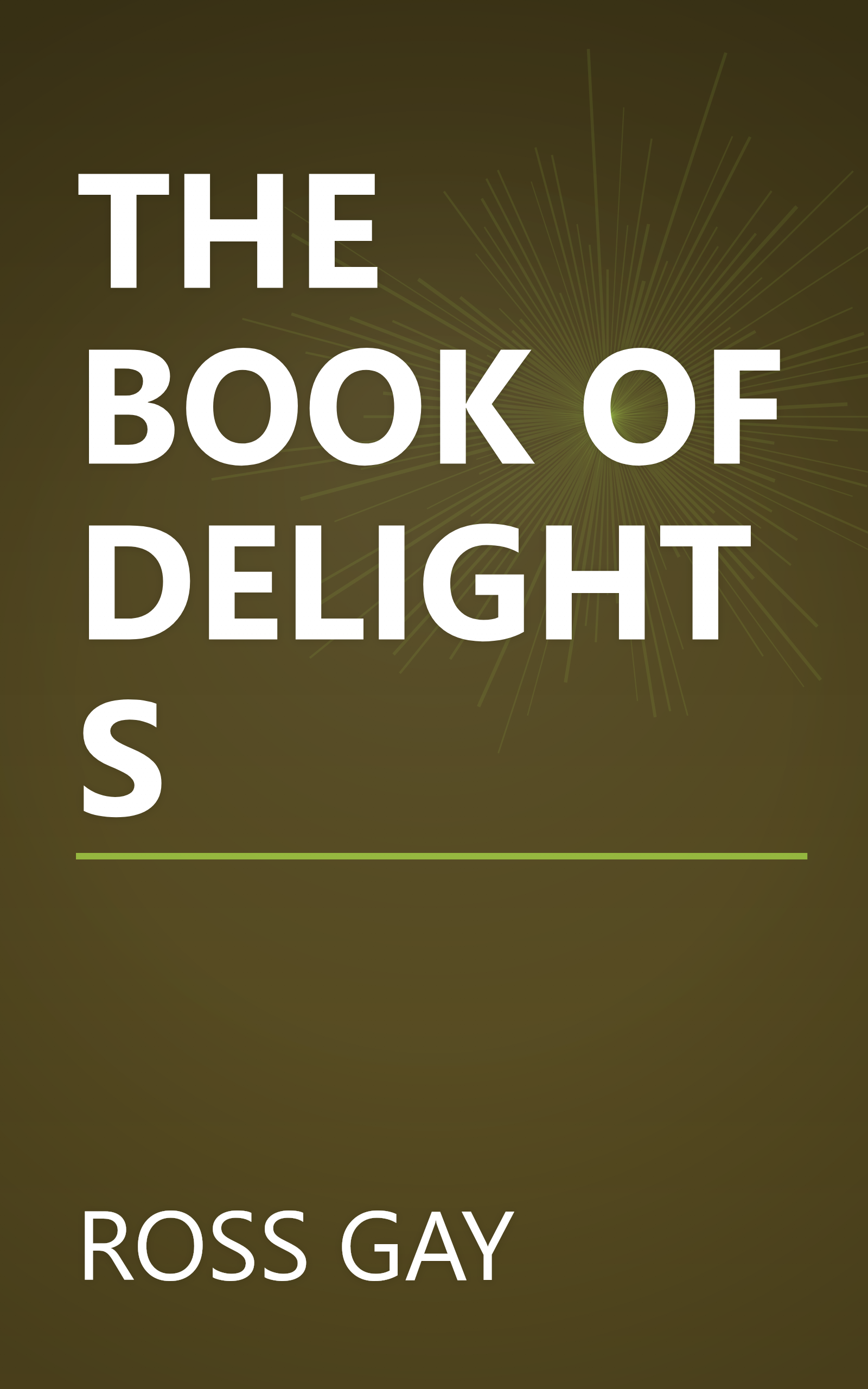 THE BOOK OF DELIGHTS book cover