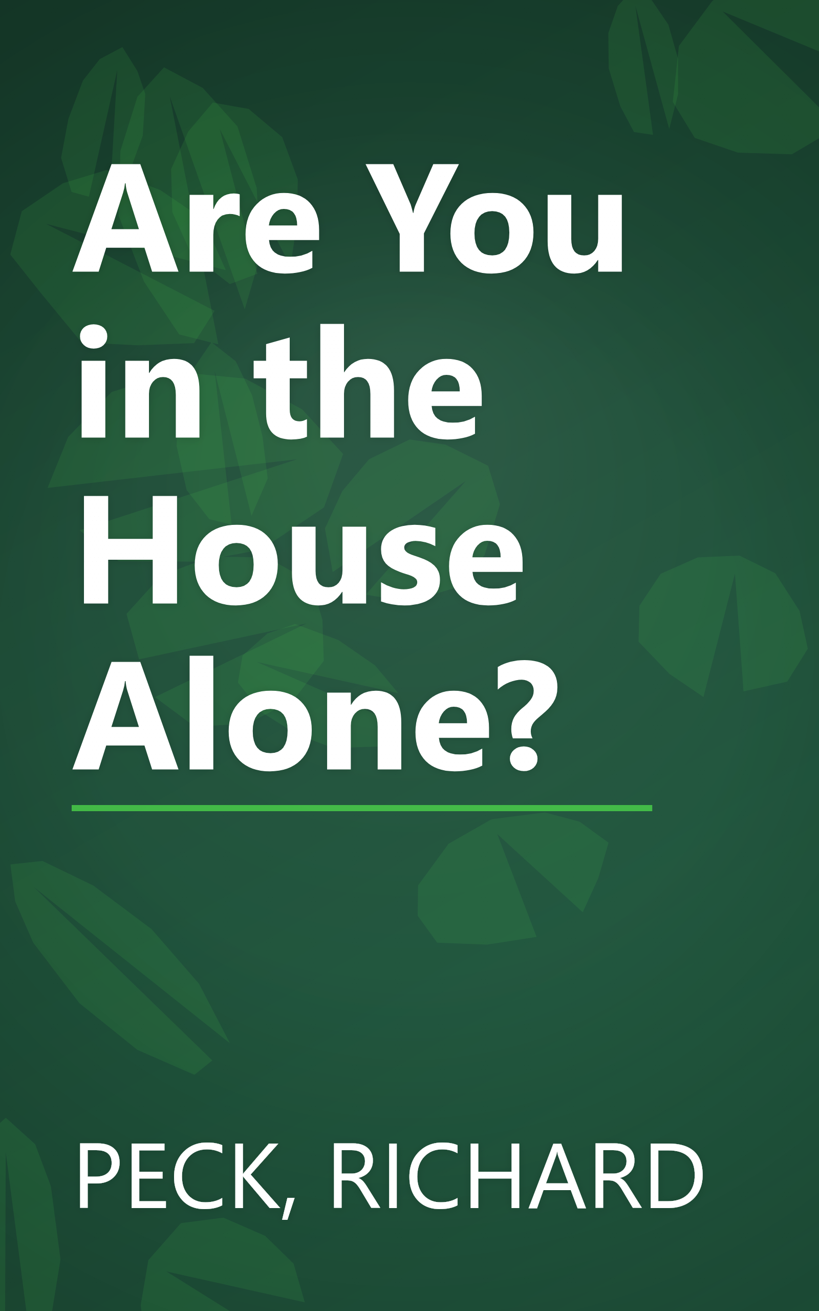 Are You in the House Alone? book cover