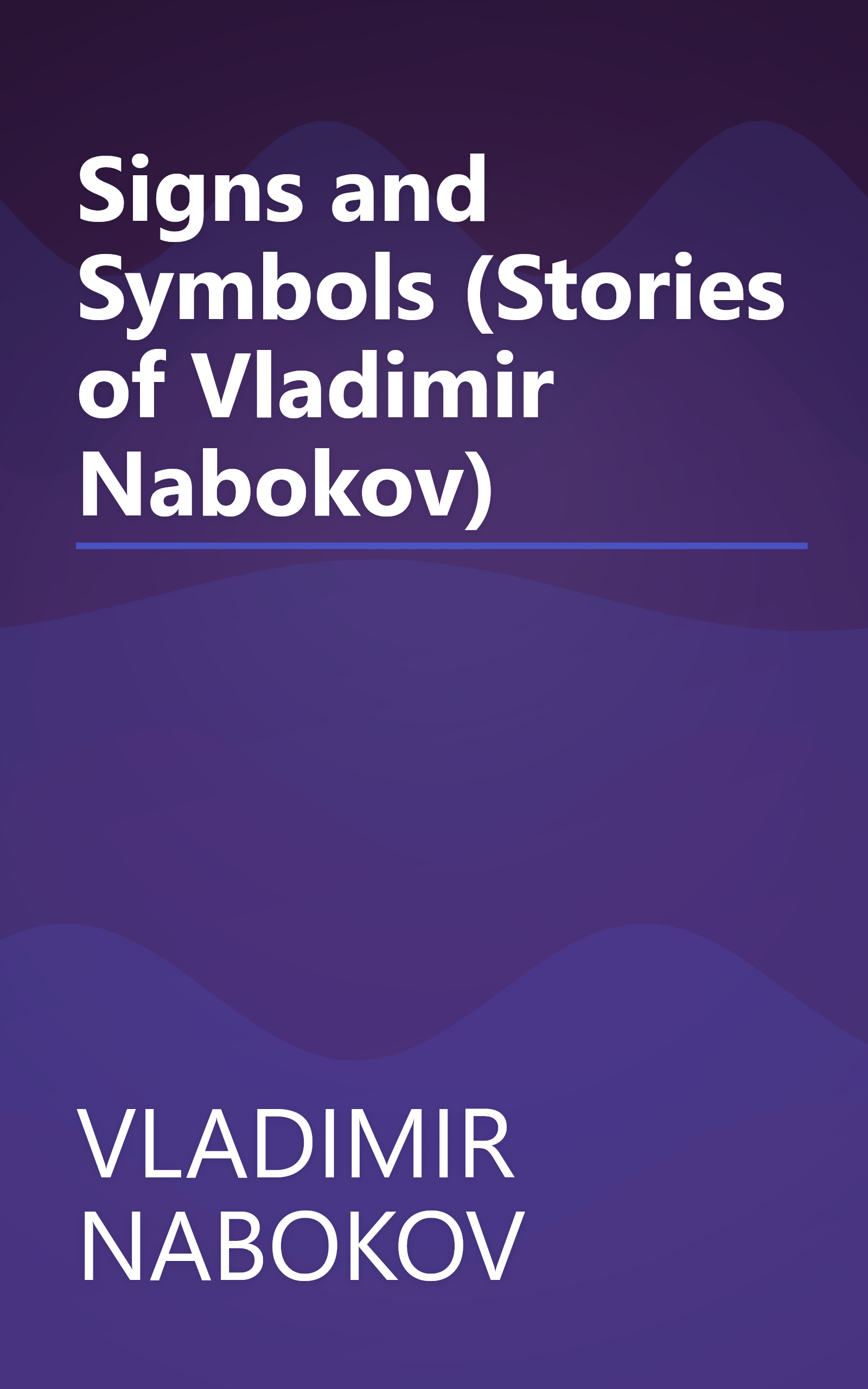 Signs and Symbols (Stories of Vladimir Nabokov) book cover
