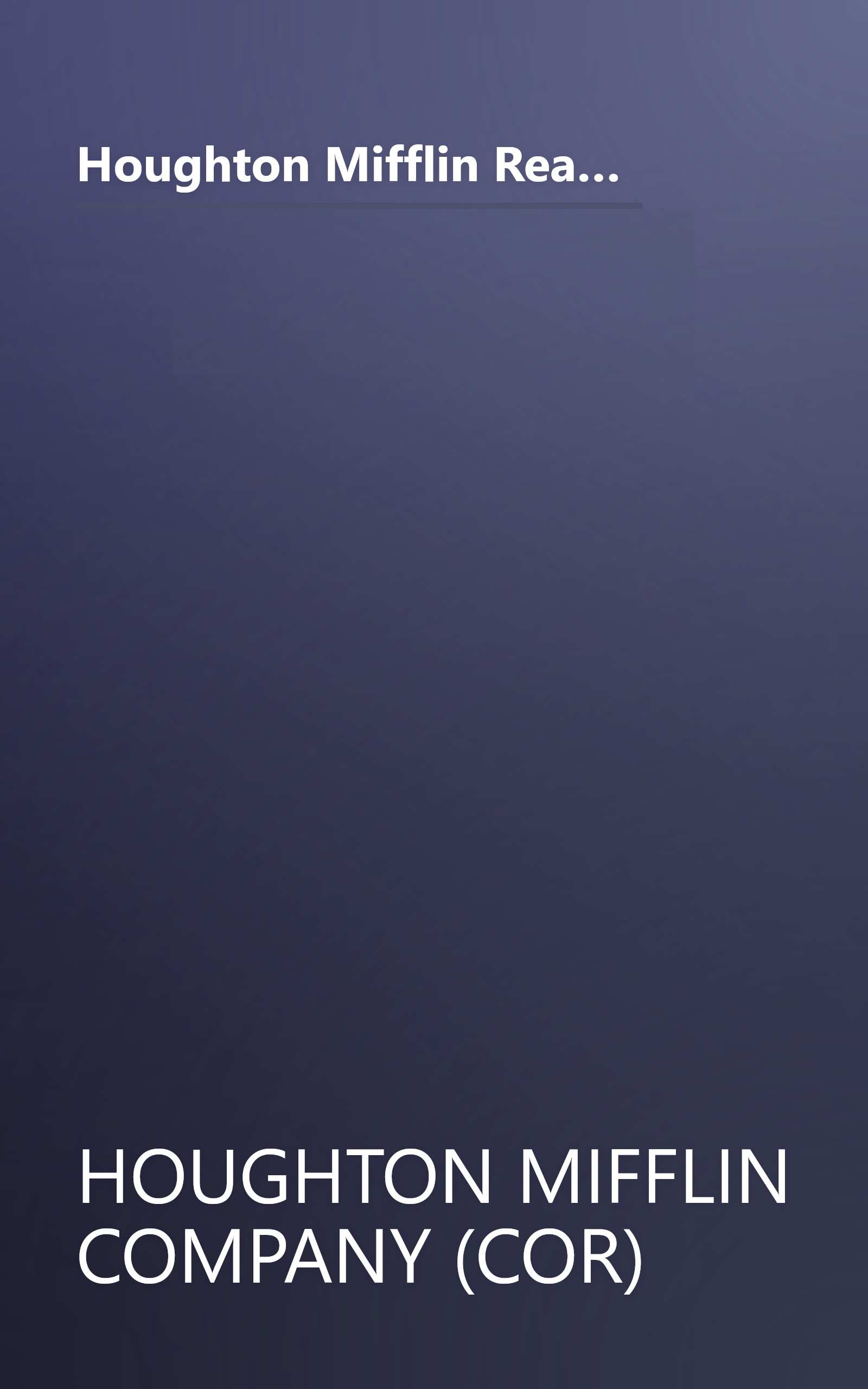 Houghton Mifflin Reading: The Nation's Choice: Theme Paperbacks, Above-Level Grade 4 Theme 2 - In Search of the Grand Canyon book cover