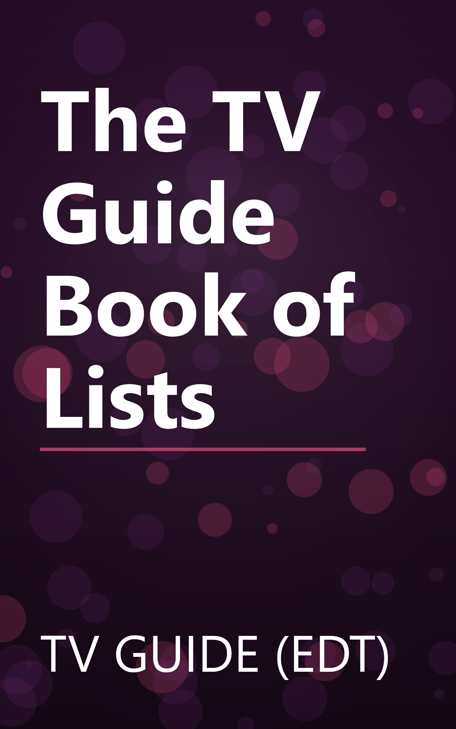 The TV Guide Book of Lists book cover