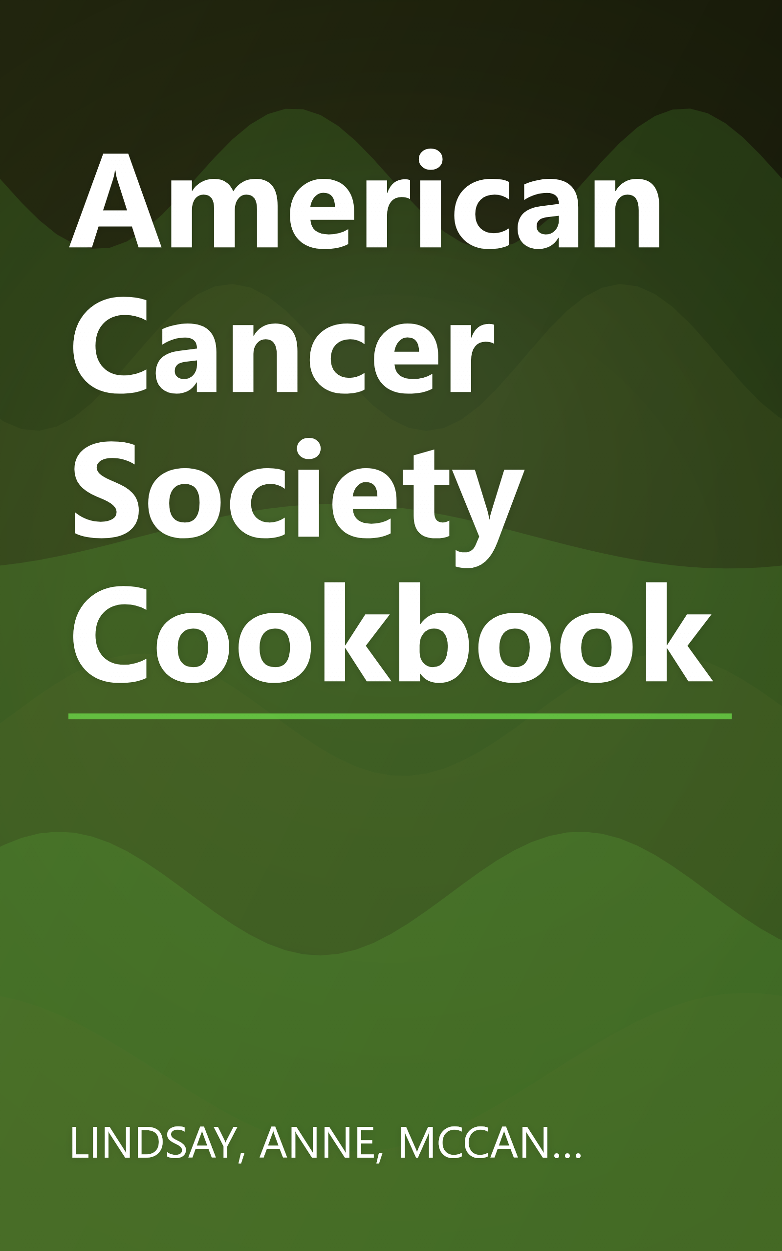 American Cancer Society Cookbook book cover
