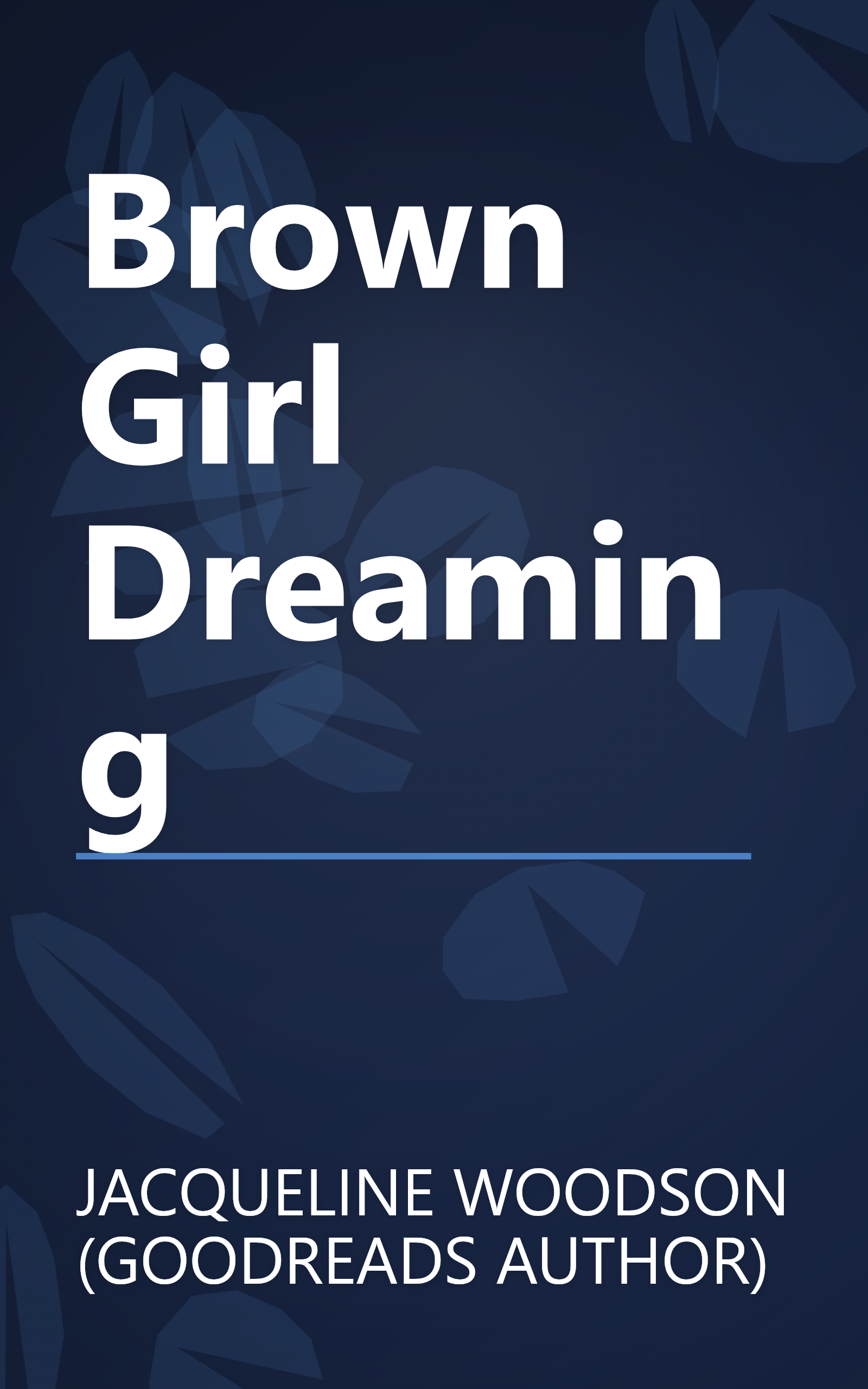 Brown Girl Dreaming book cover