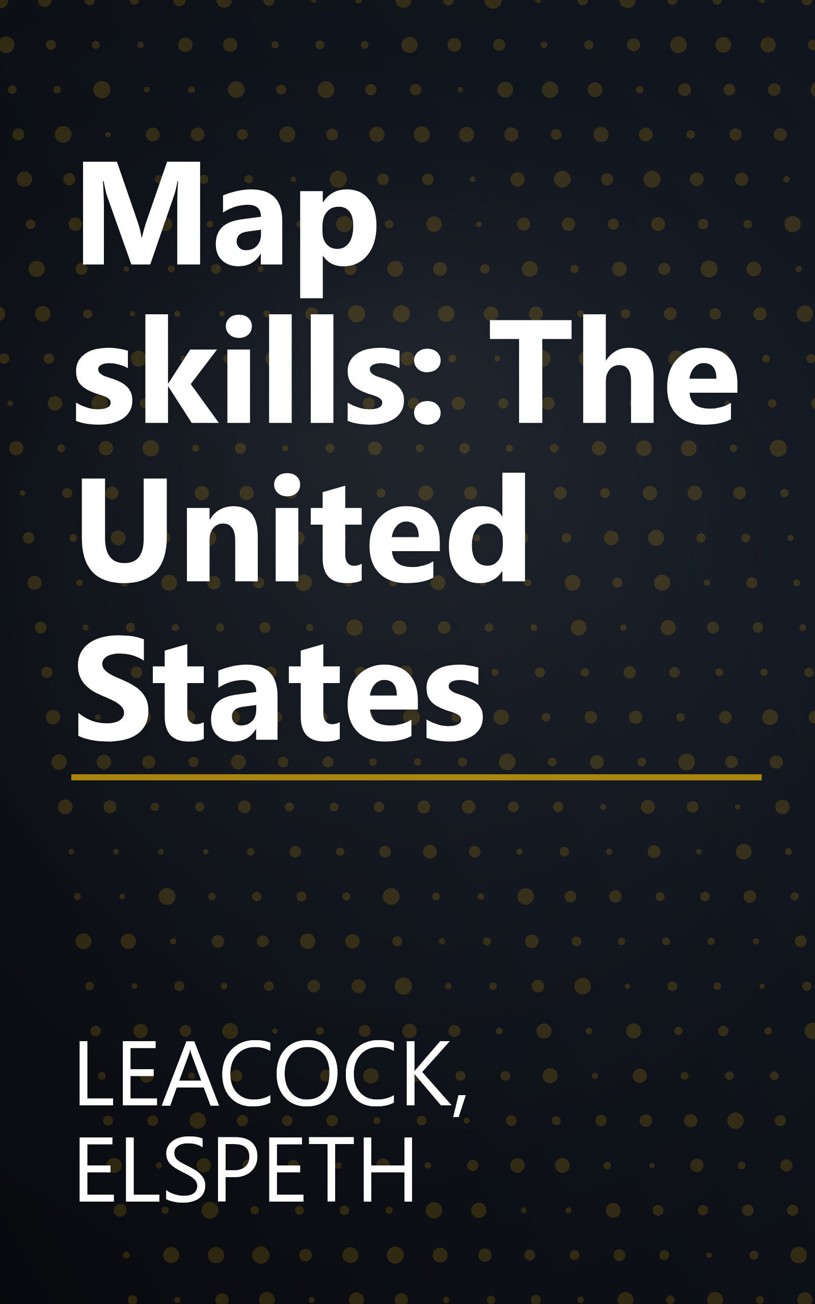 Map skills: The United States book cover