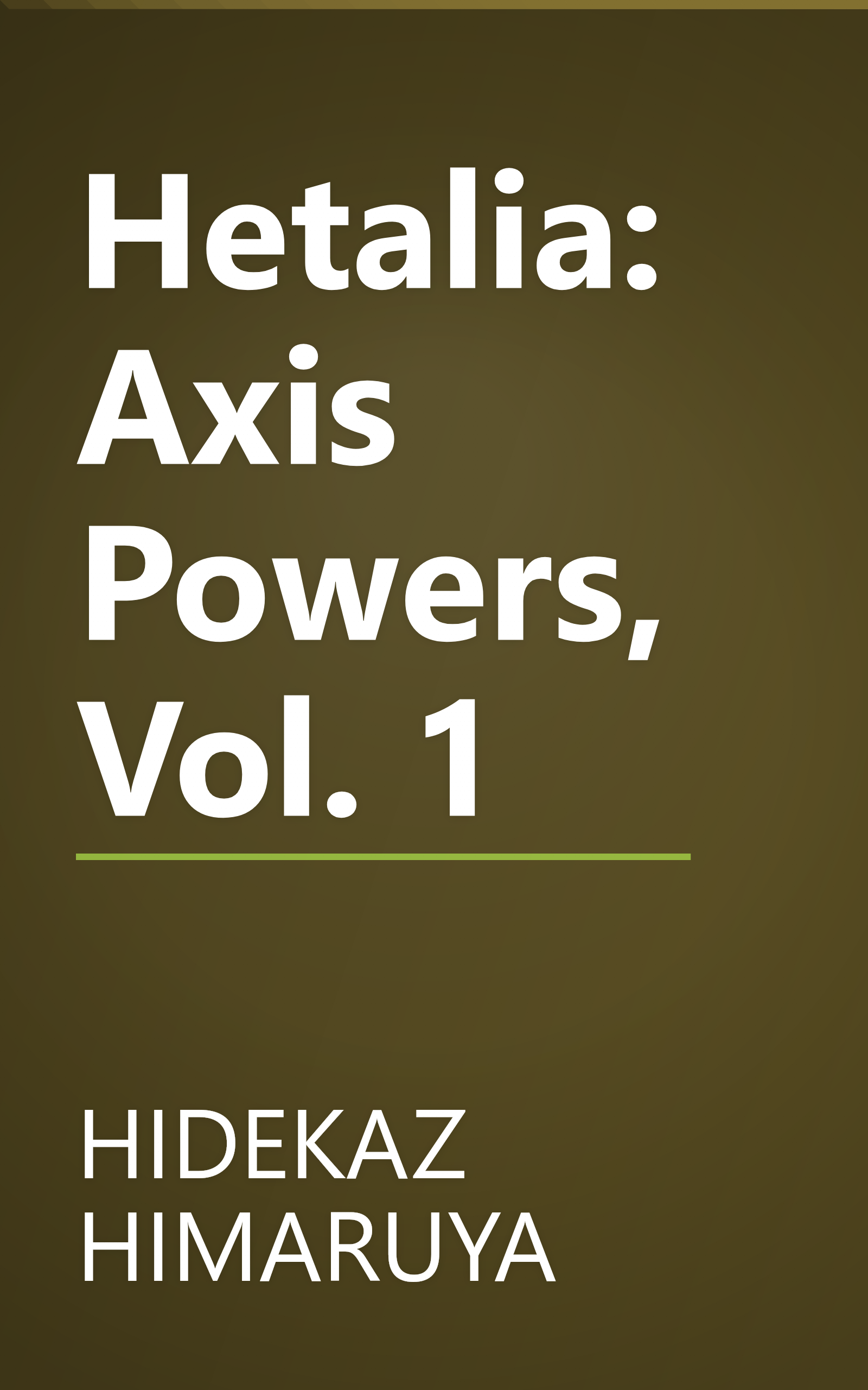 Hetalia: Axis Powers, Vol. 1 book cover