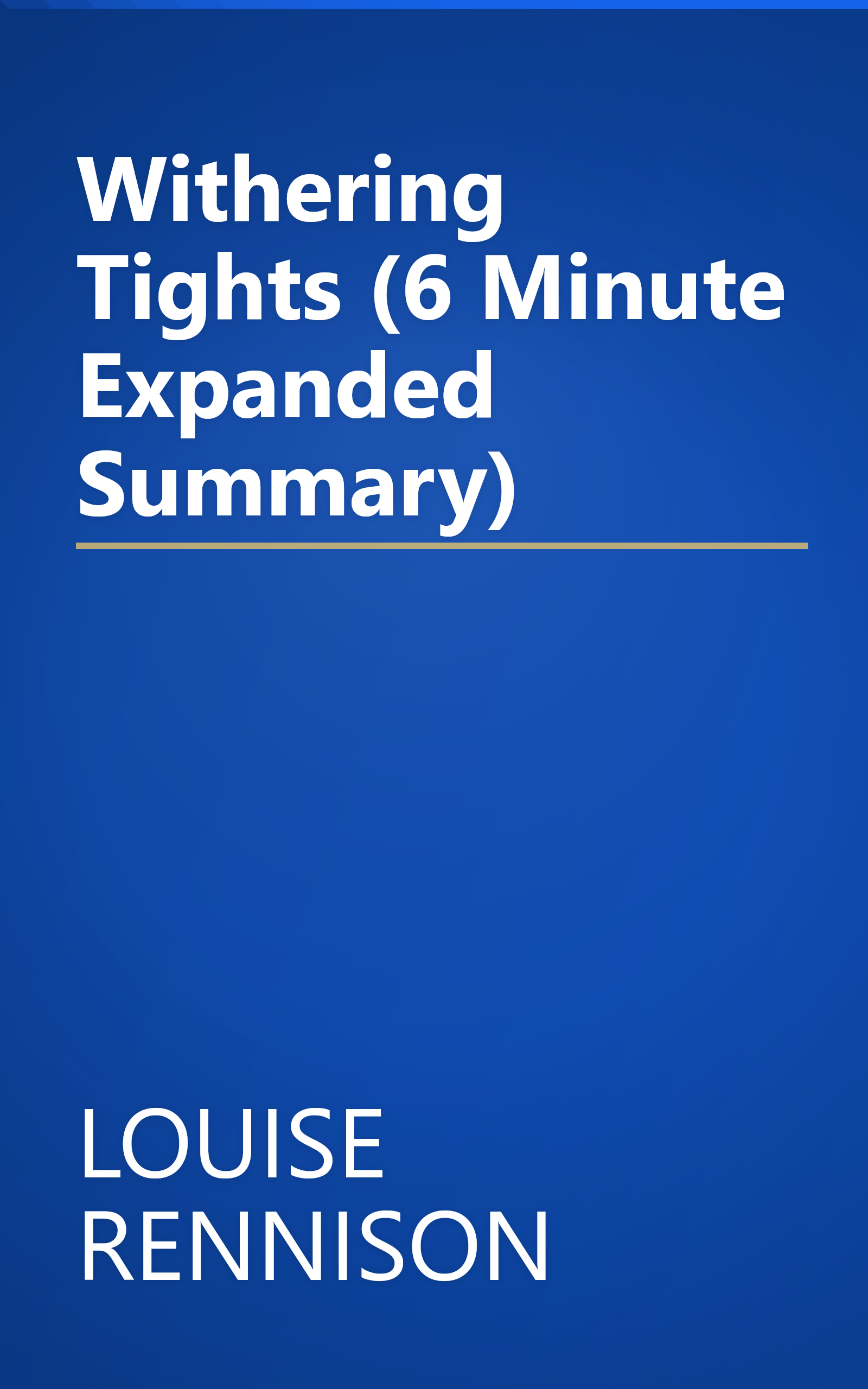 Withering Tights (6 Minute   Expanded Summary) book cover