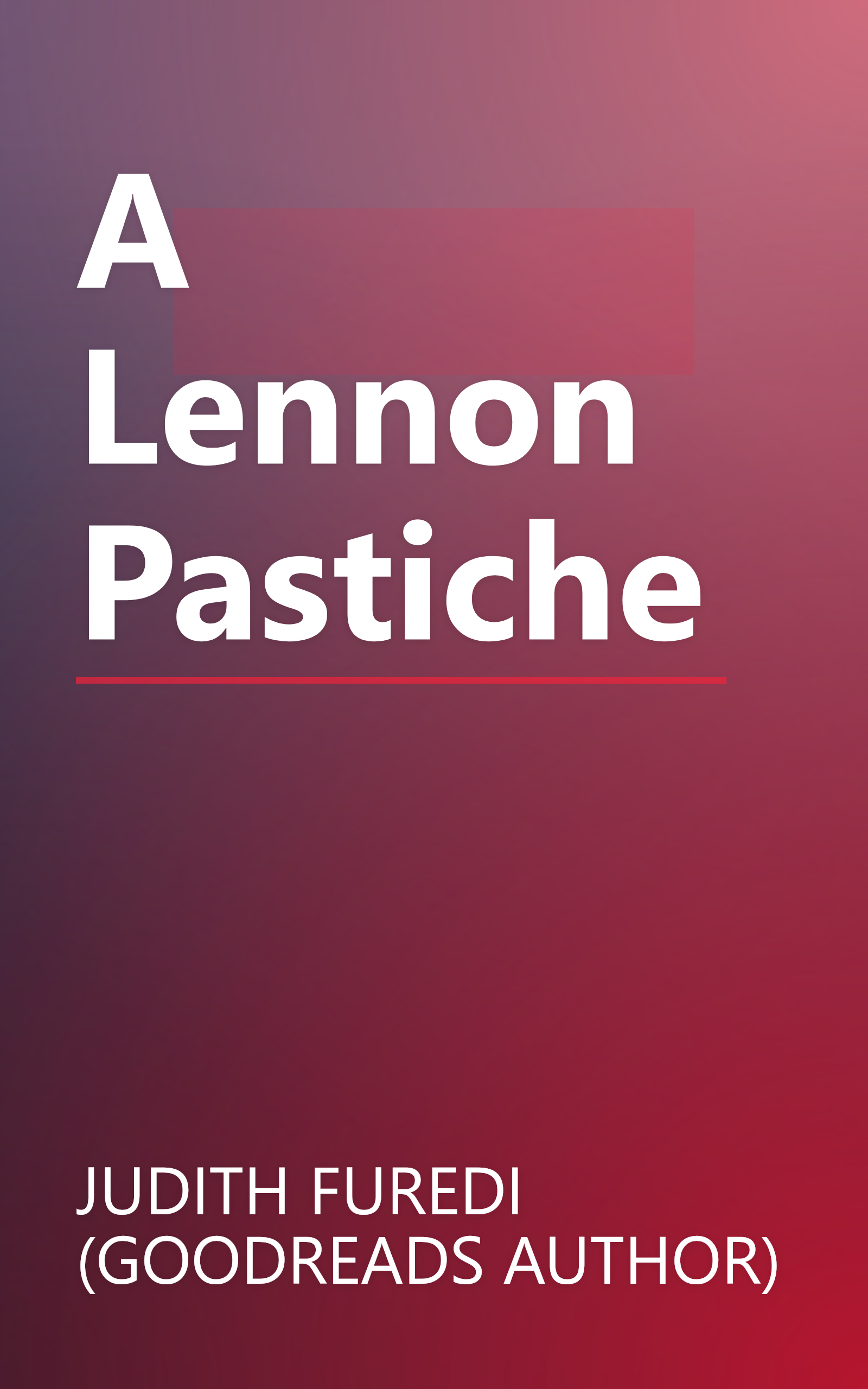 A Lennon Pastiche book cover