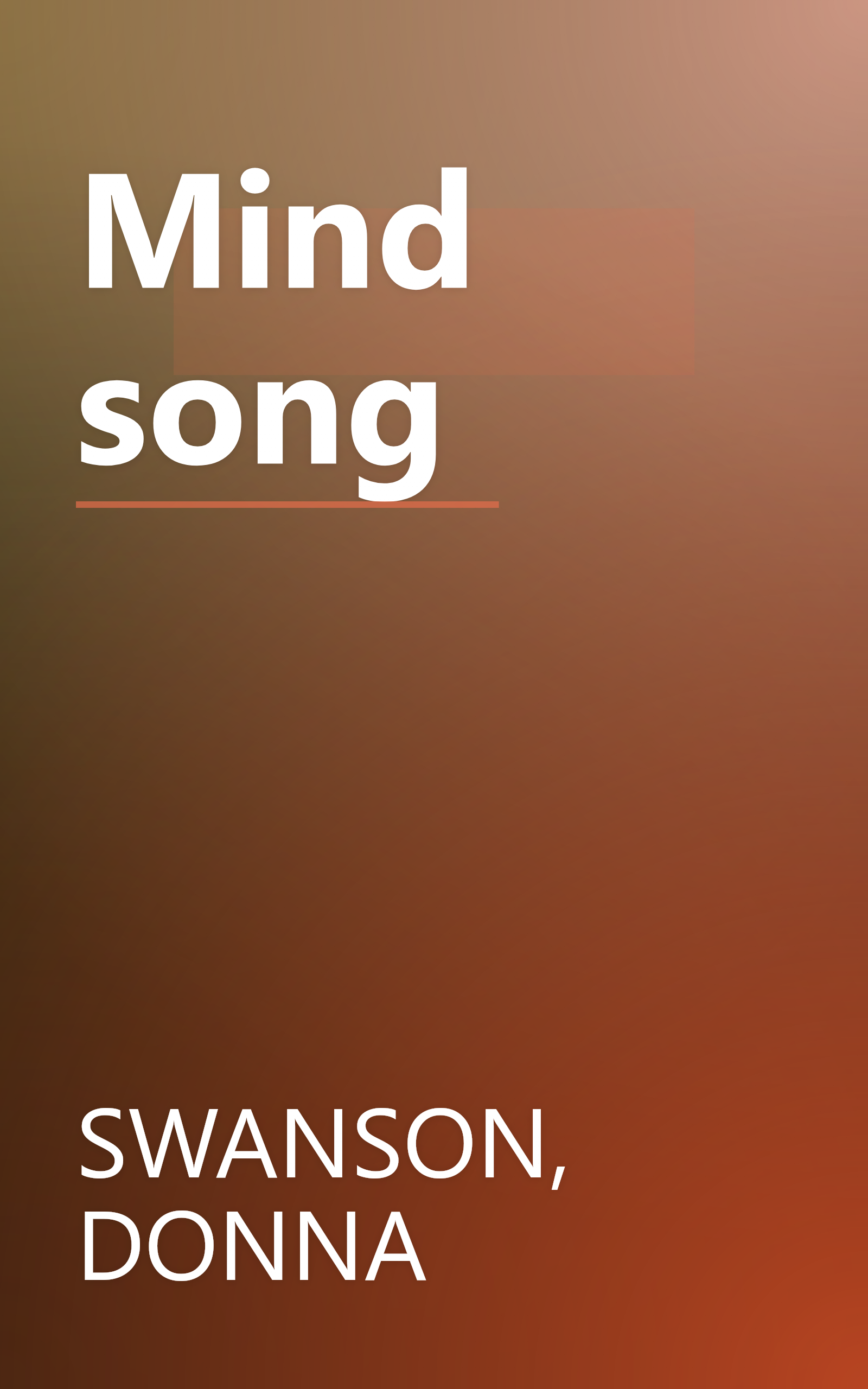 Mind song book cover