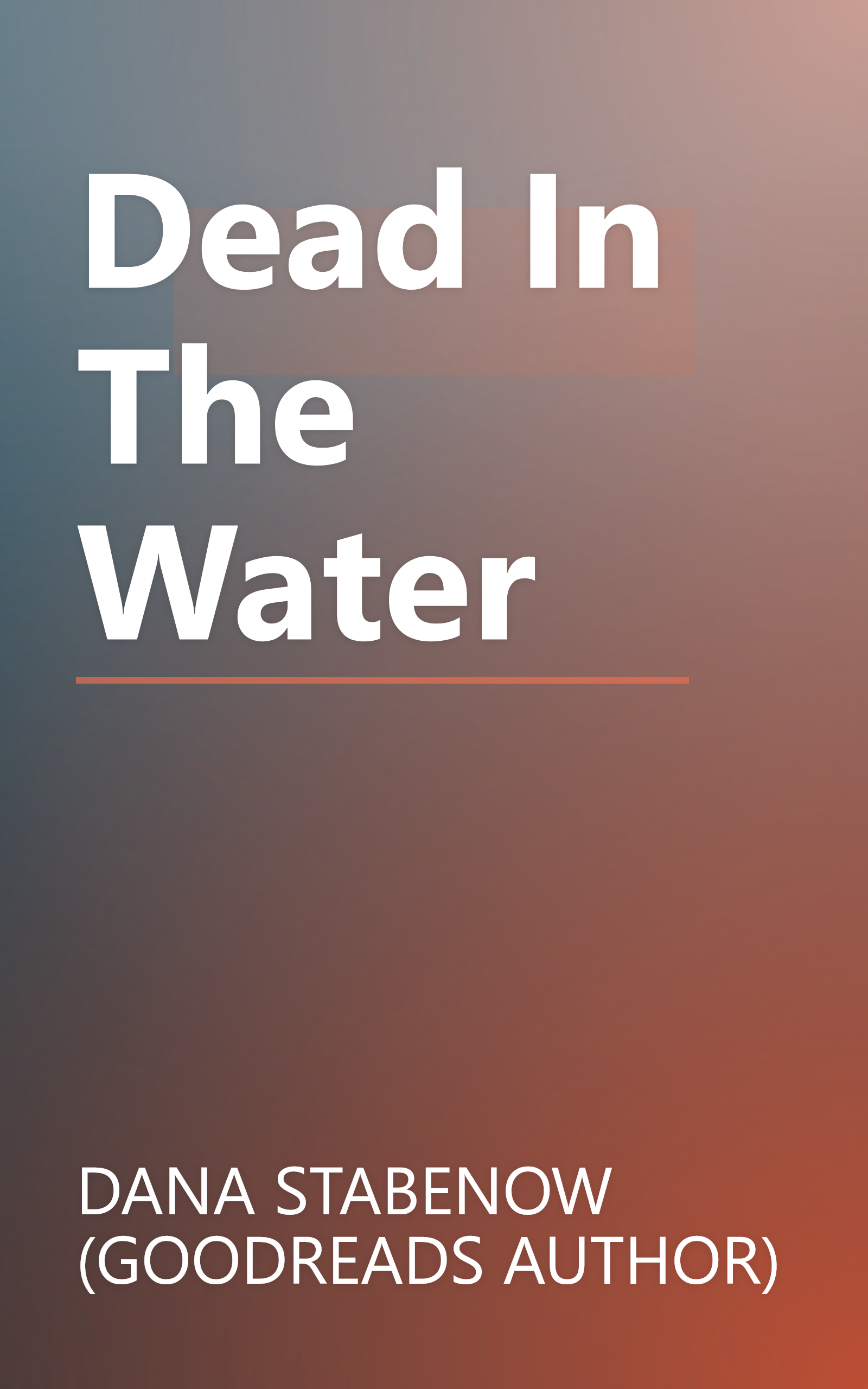 Dead In The Water book cover