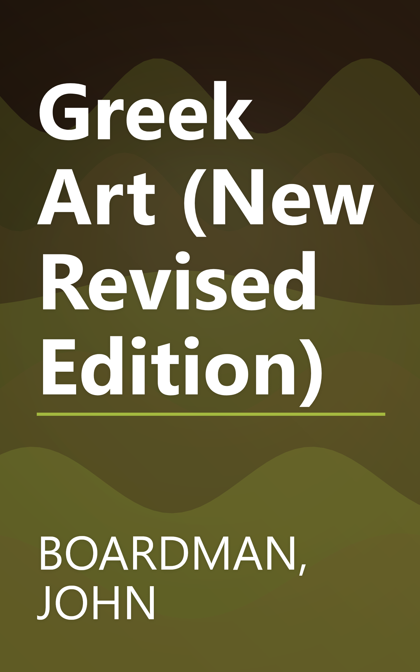 Greek Art (New Revised Edition) book cover