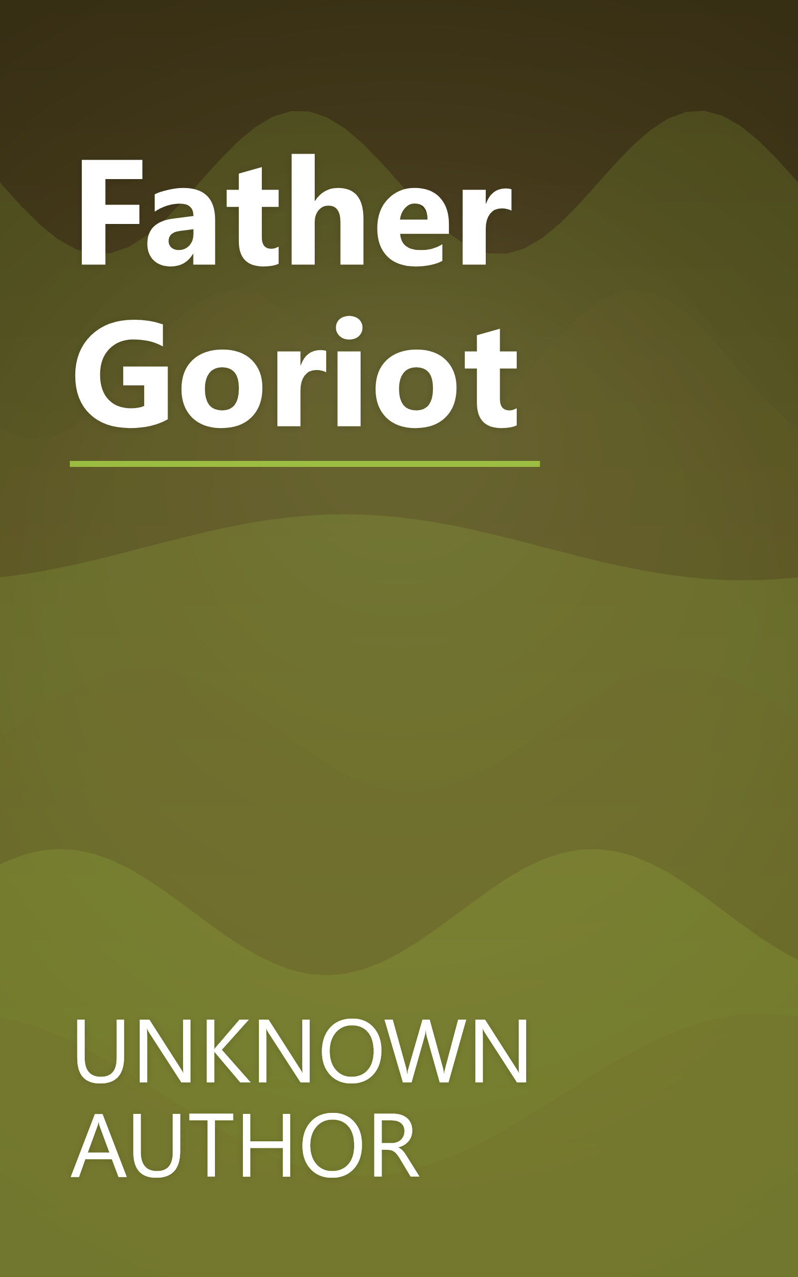 Father Goriot book cover