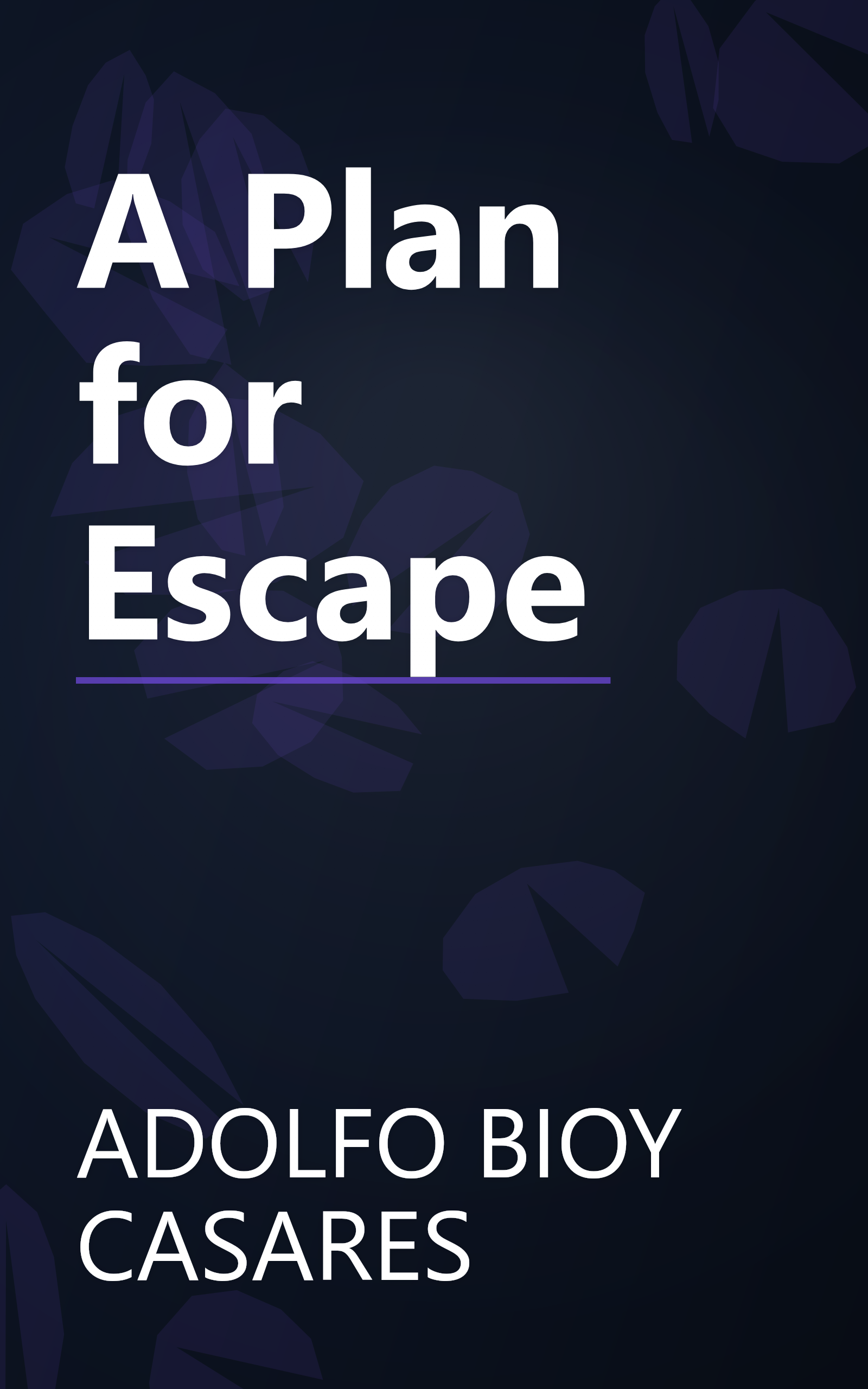 A Plan for Escape book cover