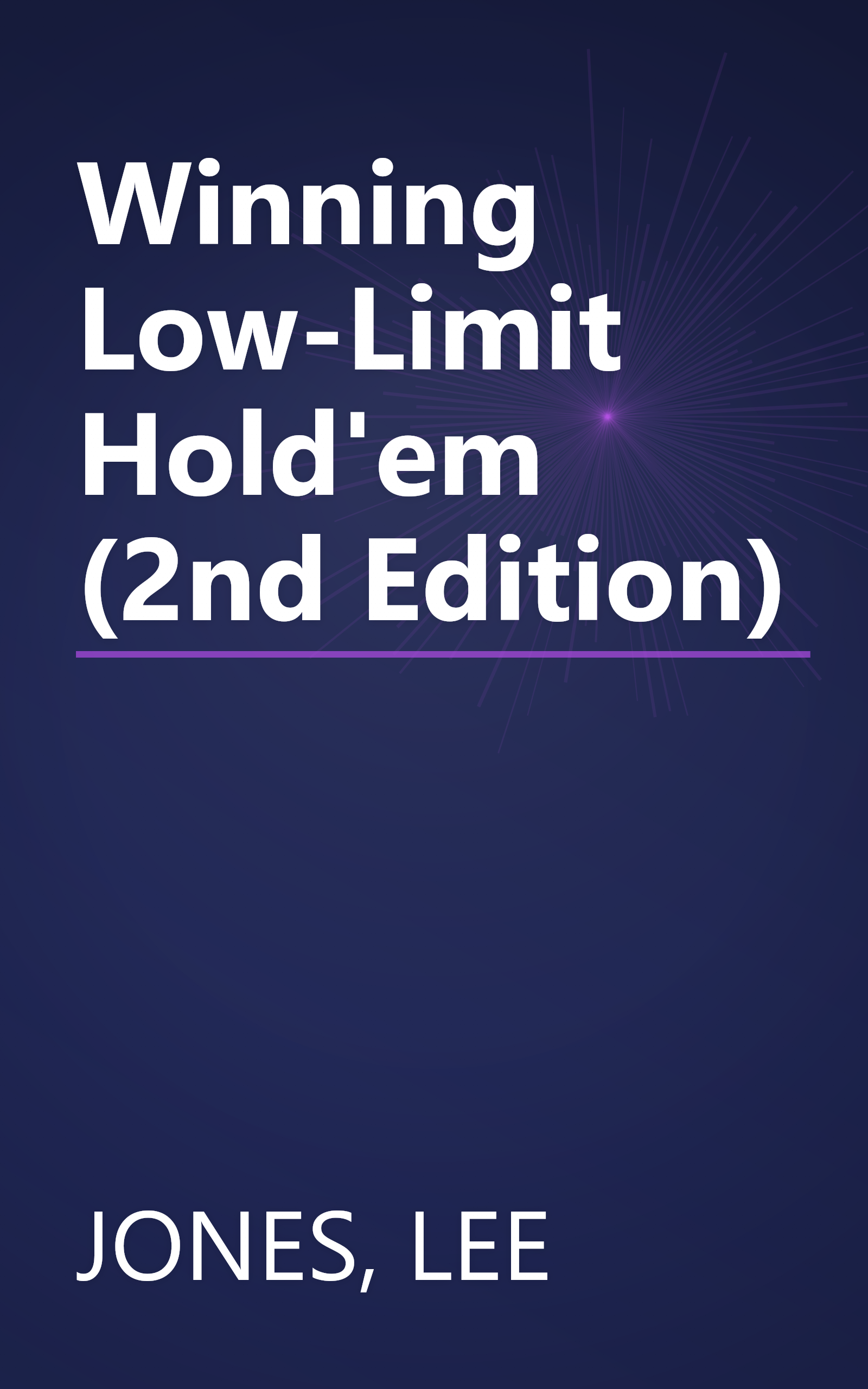 Winning Low-Limit Hold'em (2nd Edition) book cover