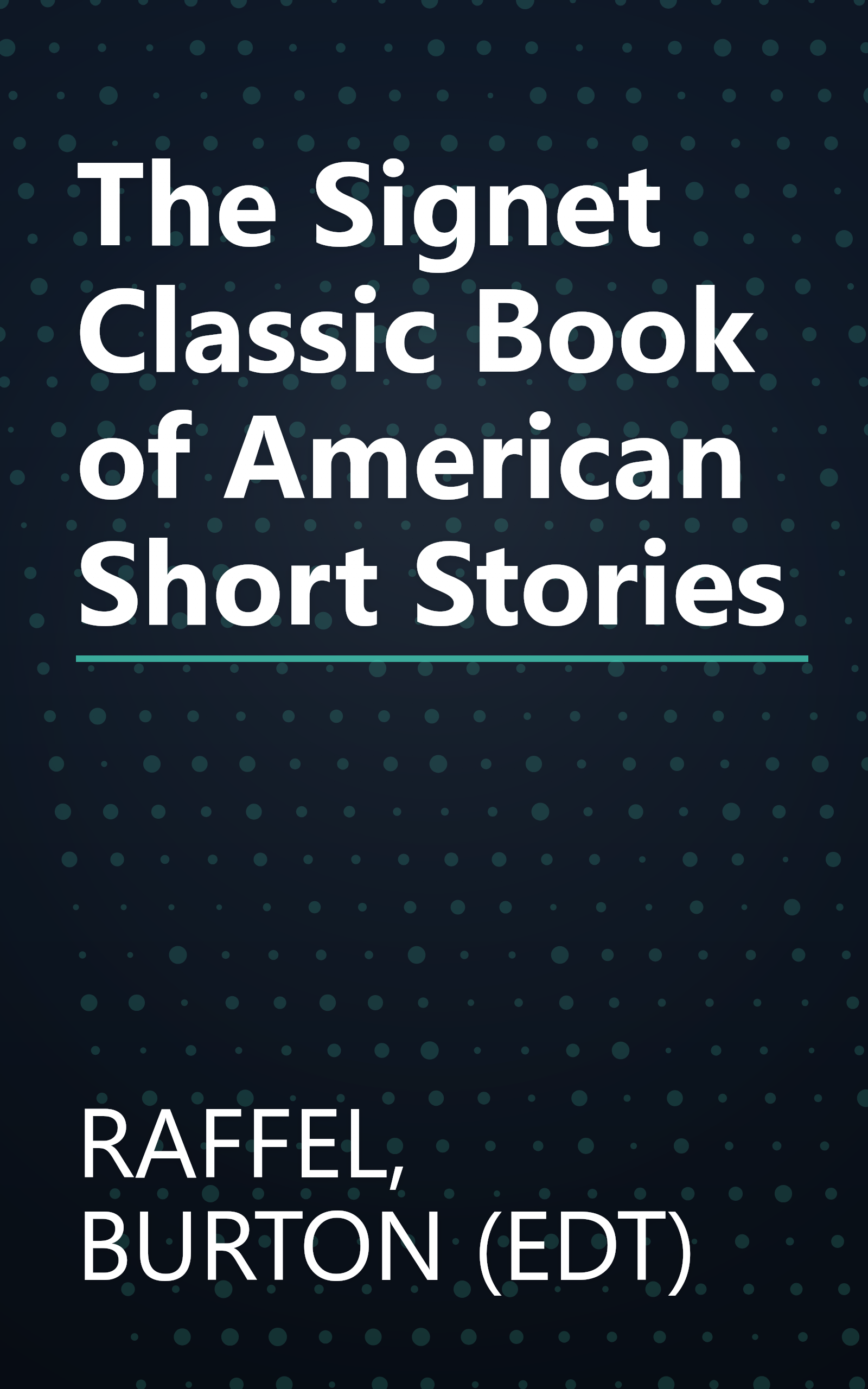 The Signet Classic Book of American Short Stories book cover