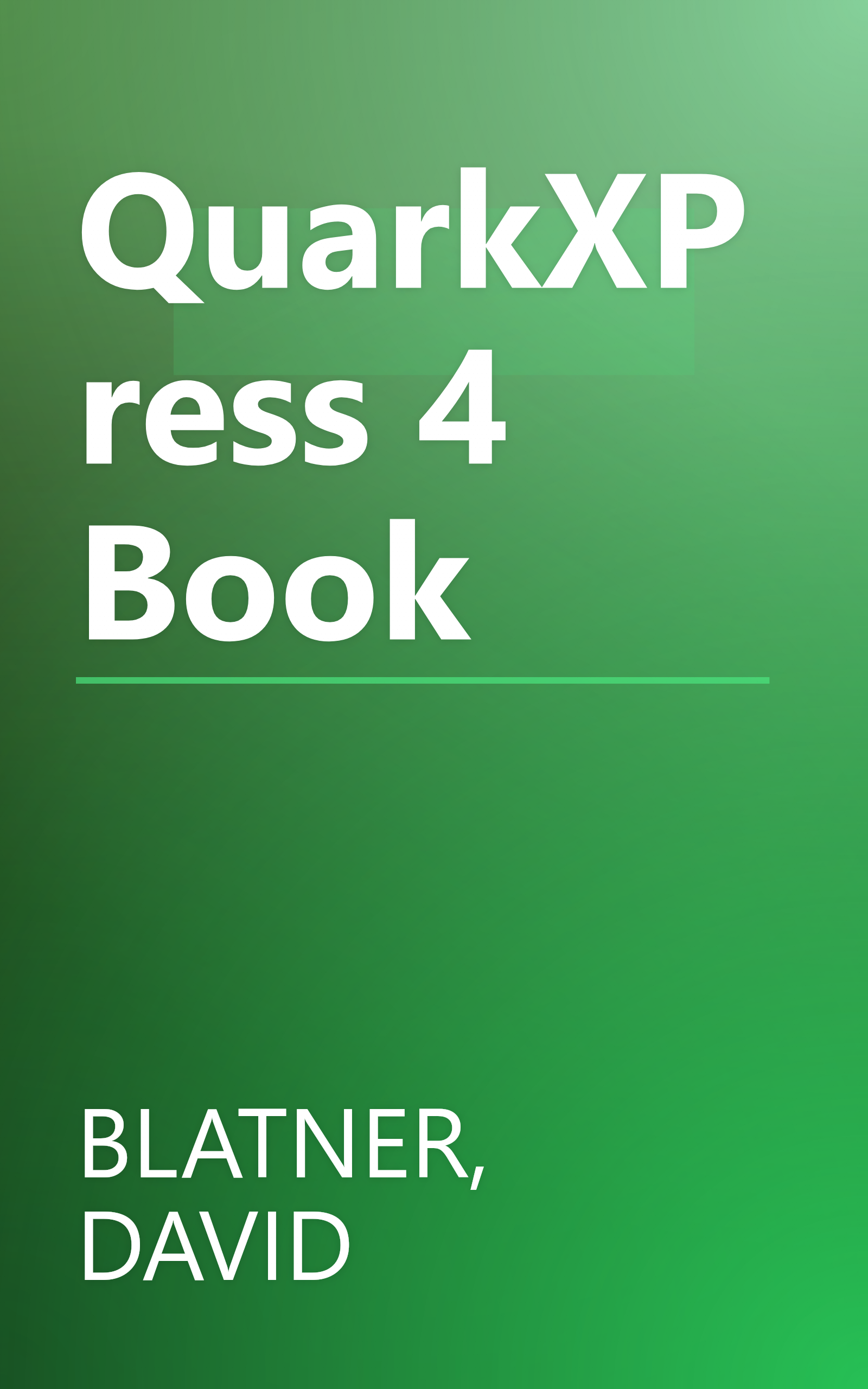 QuarkXPress 4 Book book cover