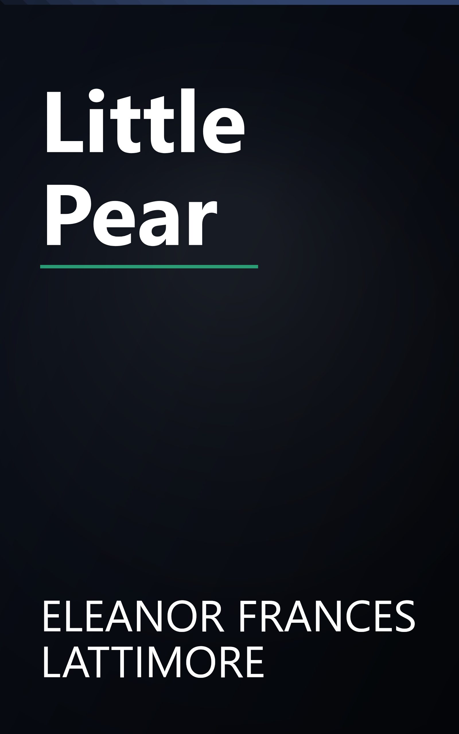 Little Pear book cover