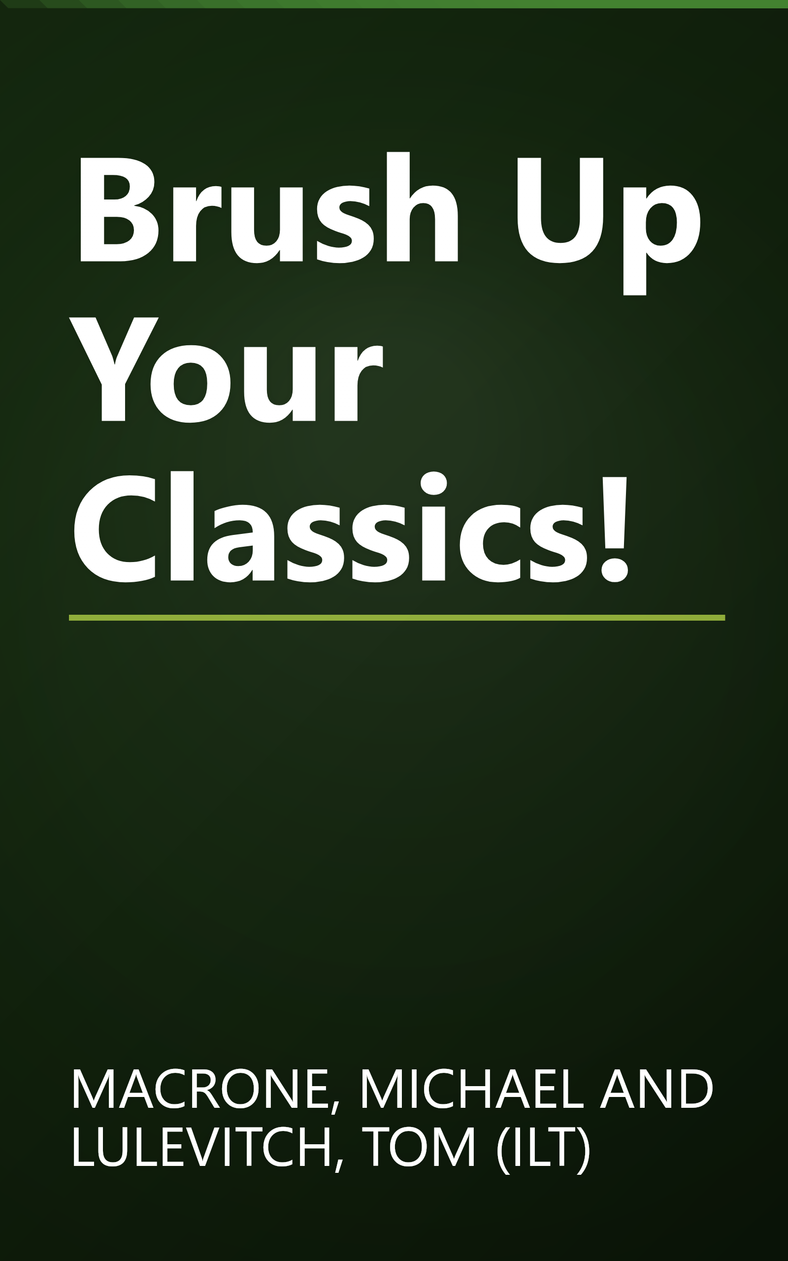 Brush Up Your Classics! book cover