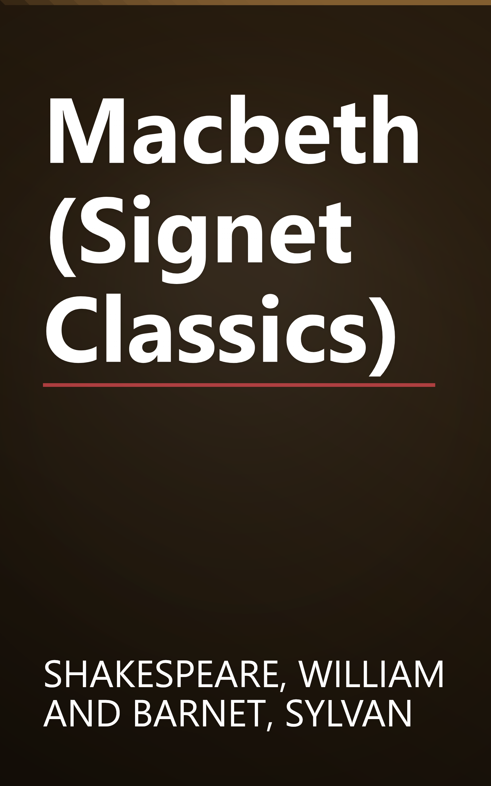 Macbeth (Signet Classics) book cover