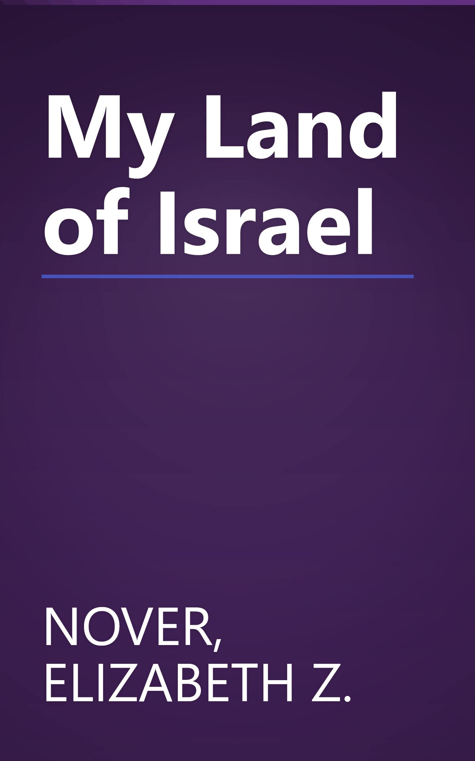 My Land of Israel book cover