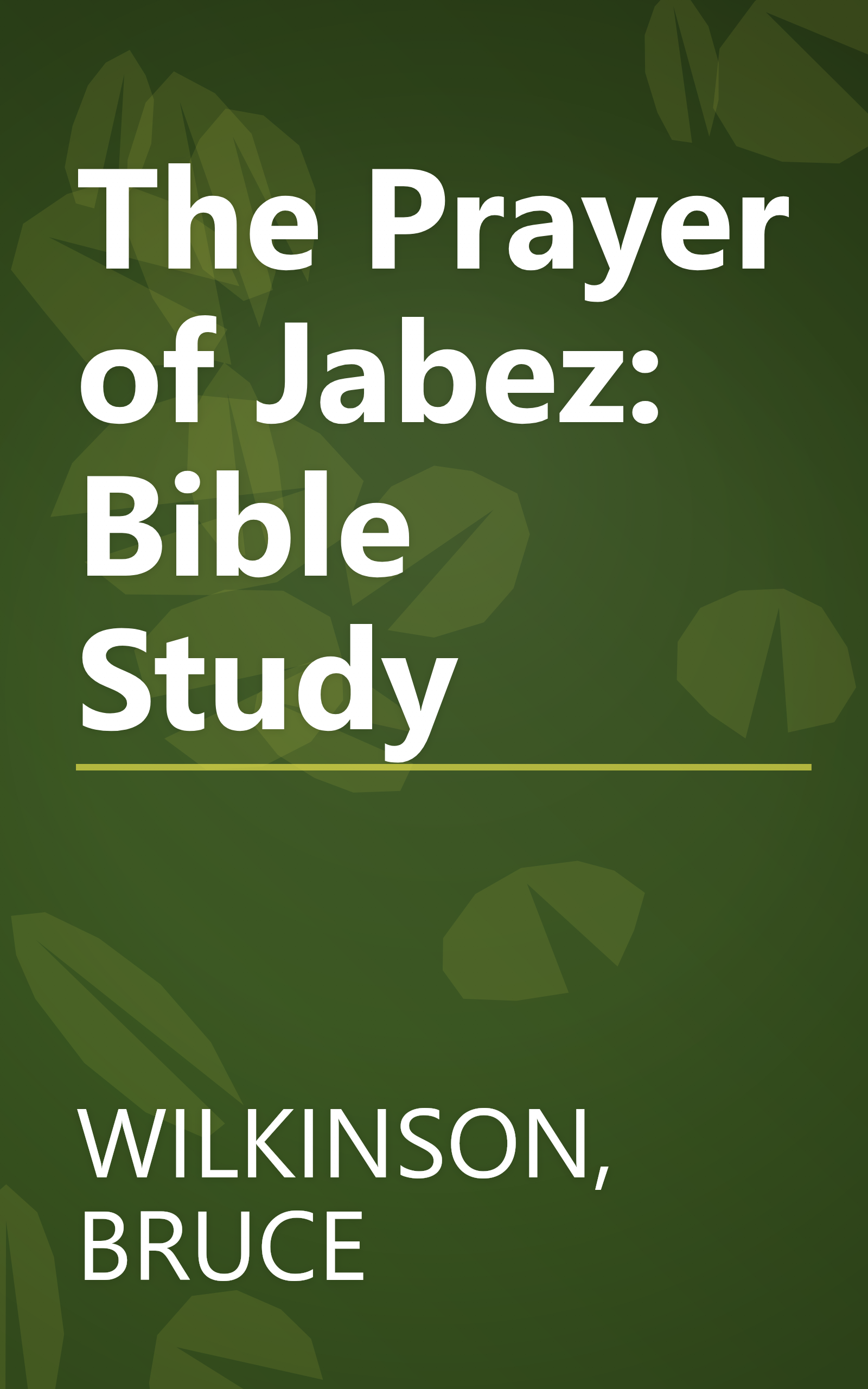 The Prayer of Jabez: Bible Study book cover
