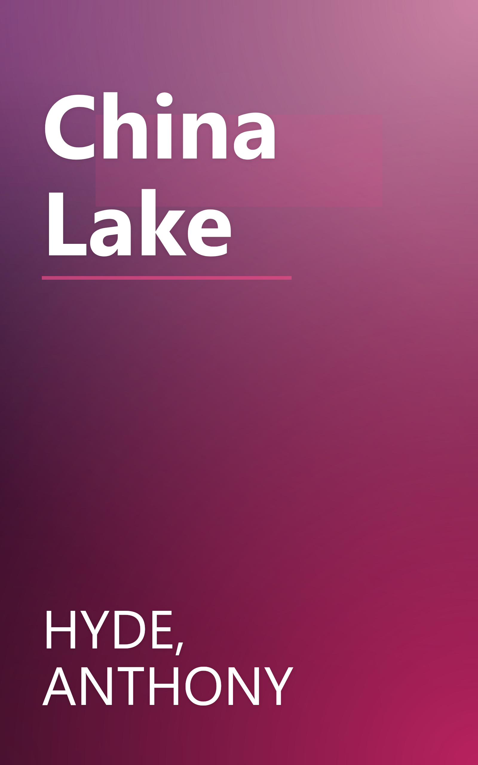 China Lake book cover