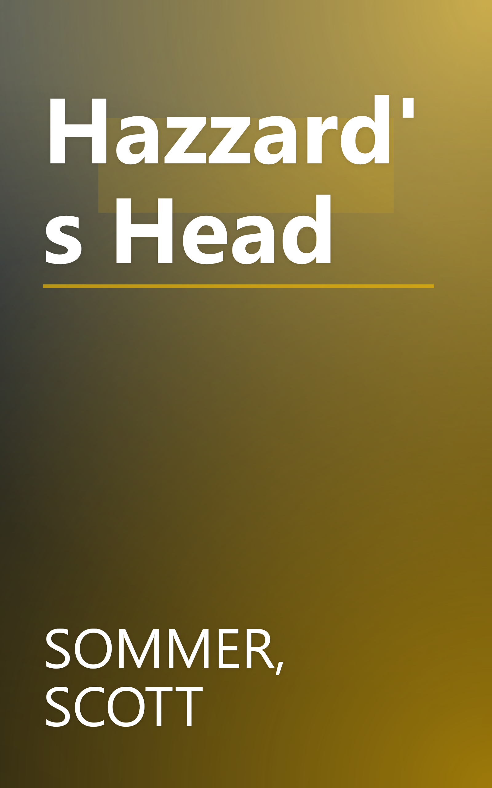 Hazzard's Head book cover