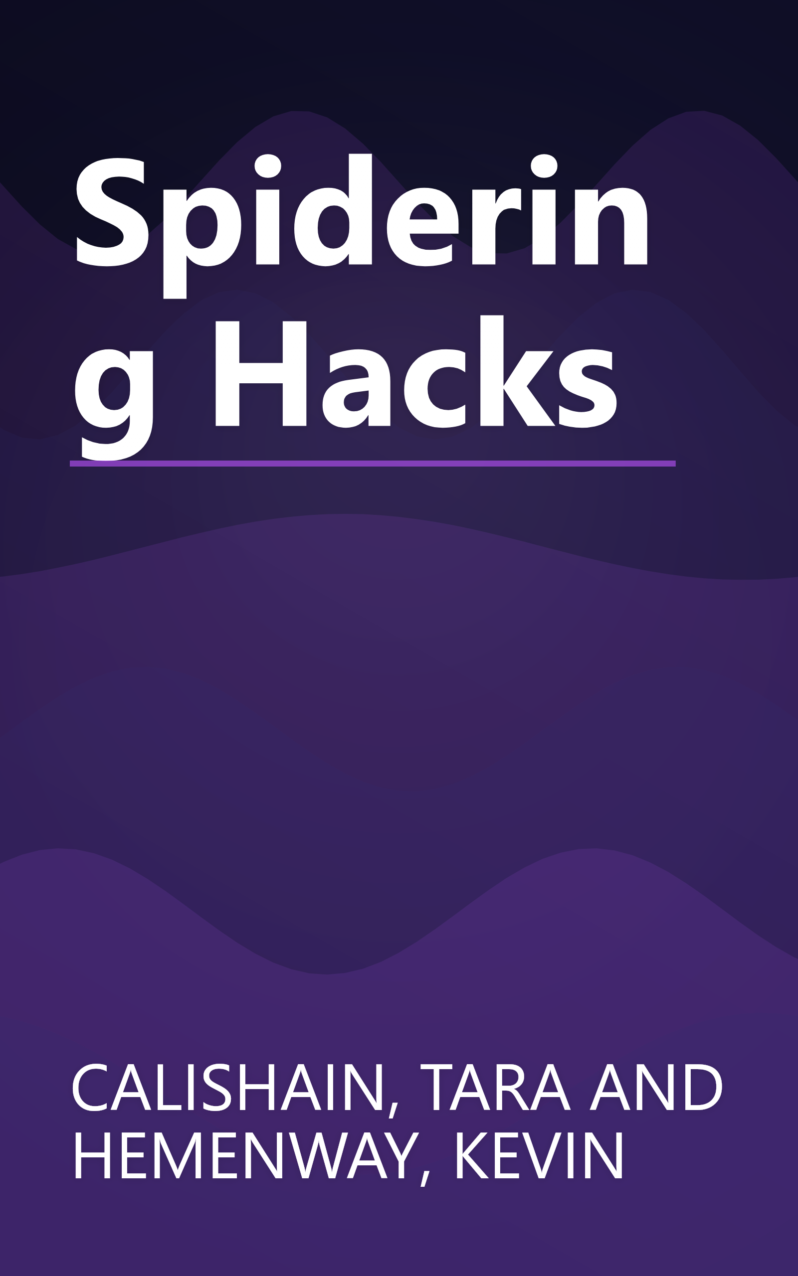 Spidering Hacks book cover