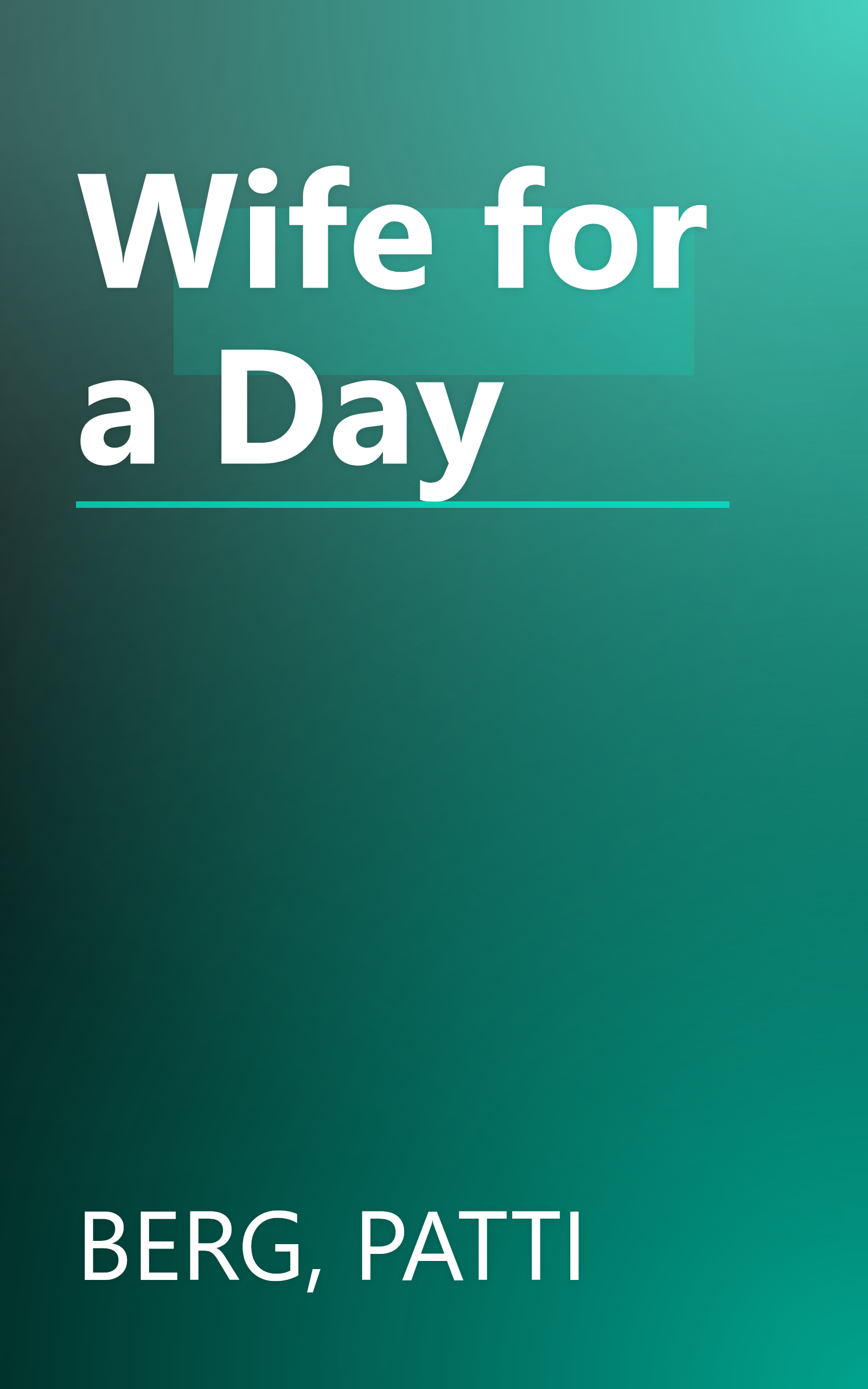 Wife for a Day book cover