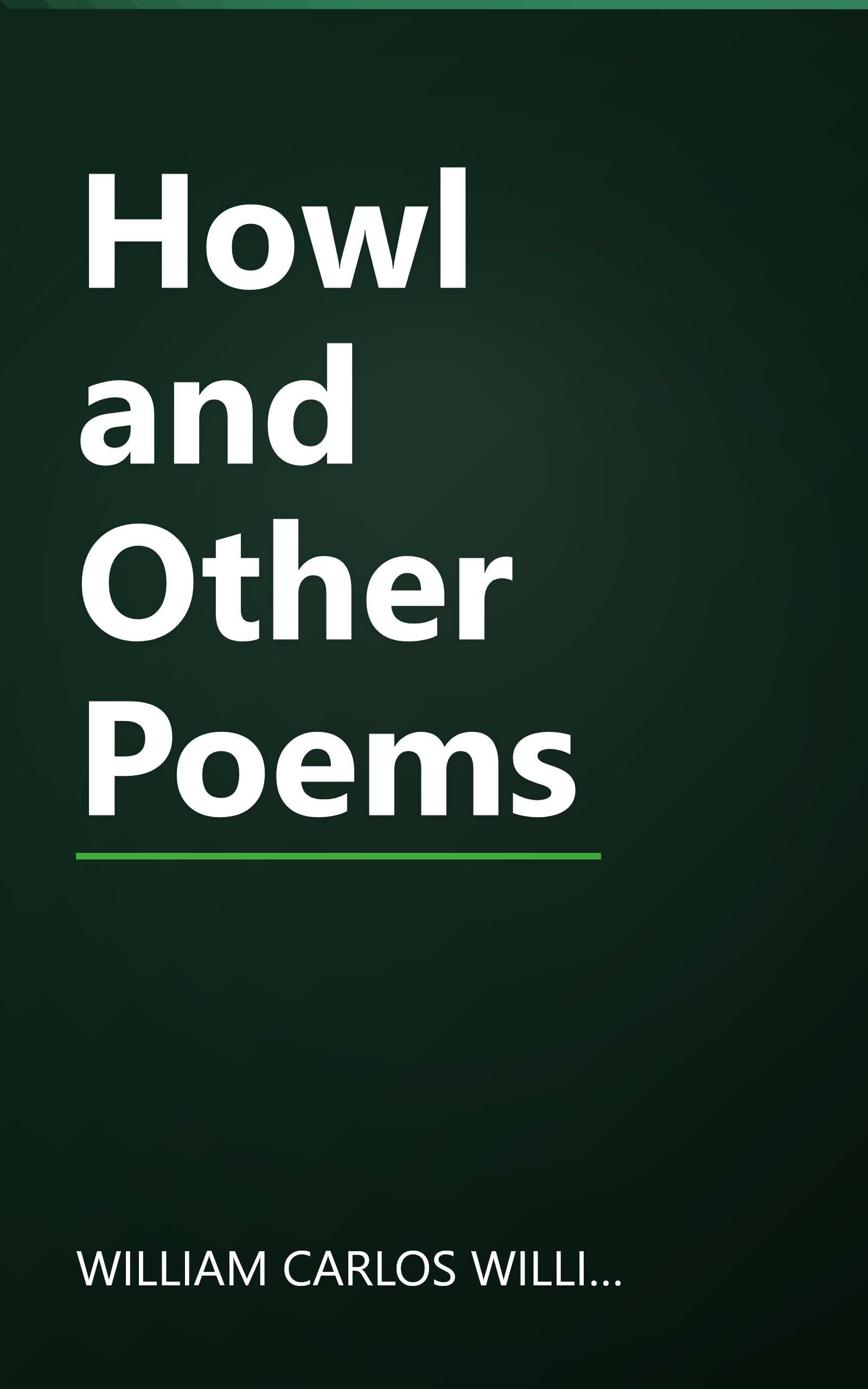 Howl and Other Poems book cover