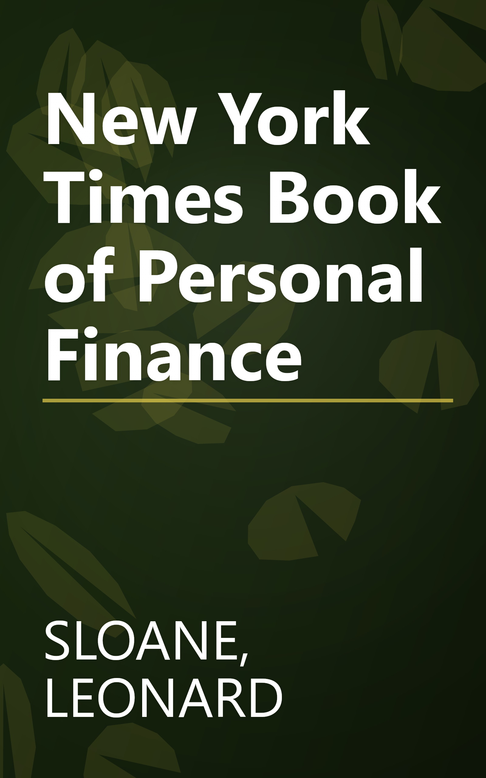 New York Times Book of Personal Finance book cover