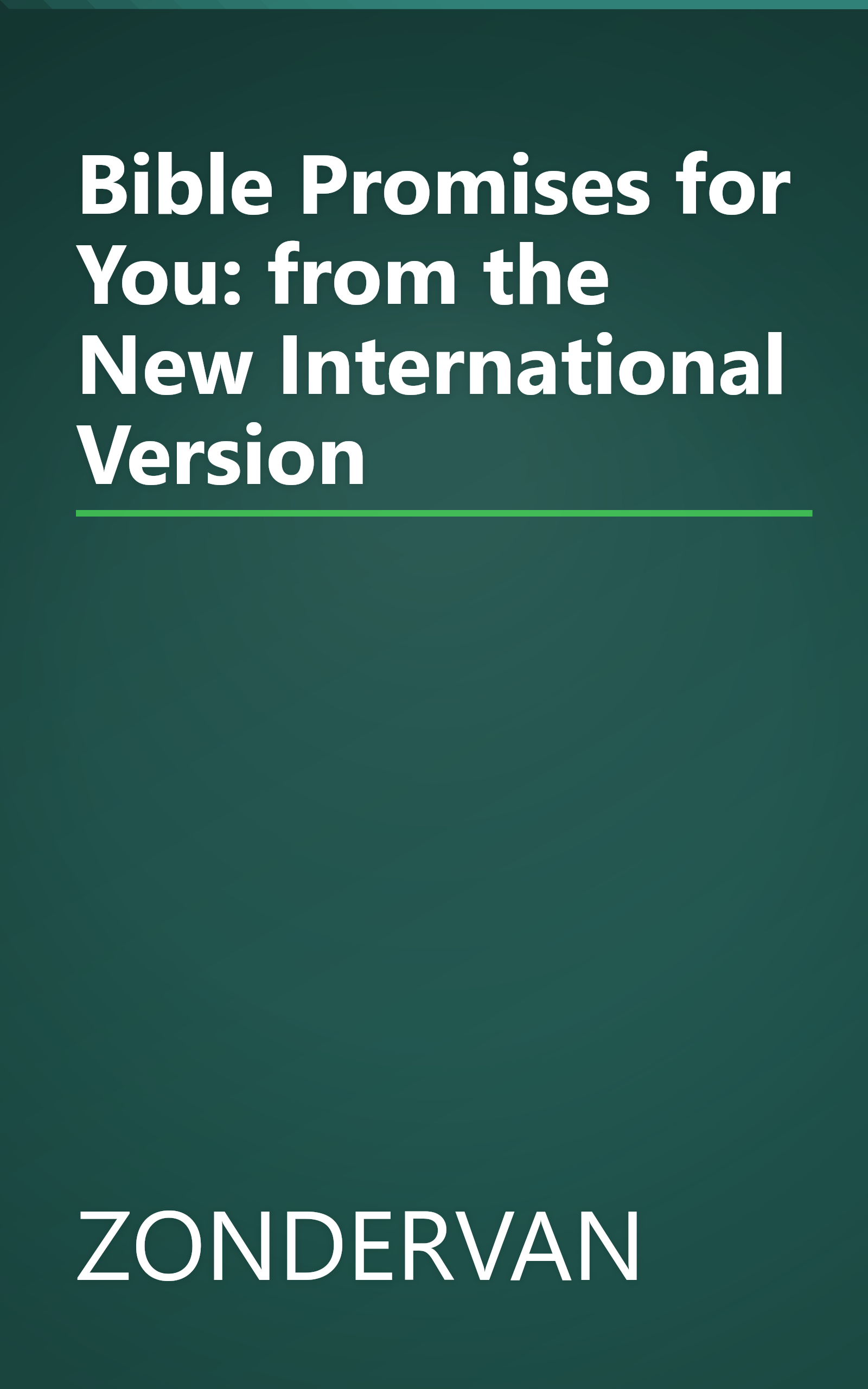 Bible Promises for You: from the New International Version book cover