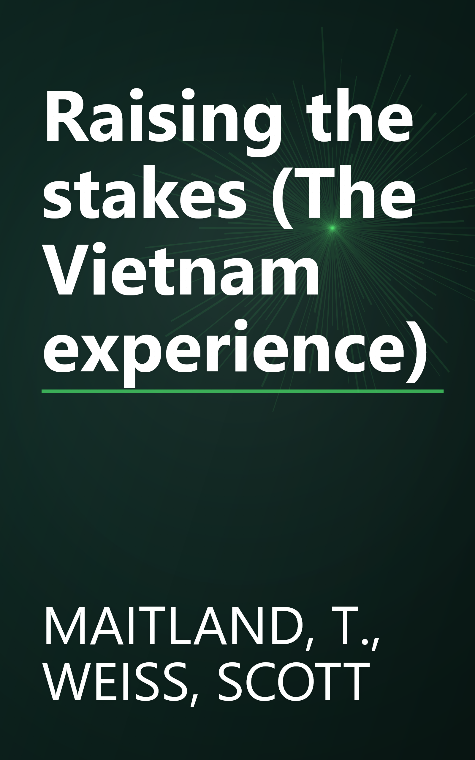 Raising the stakes (The Vietnam experience) book cover