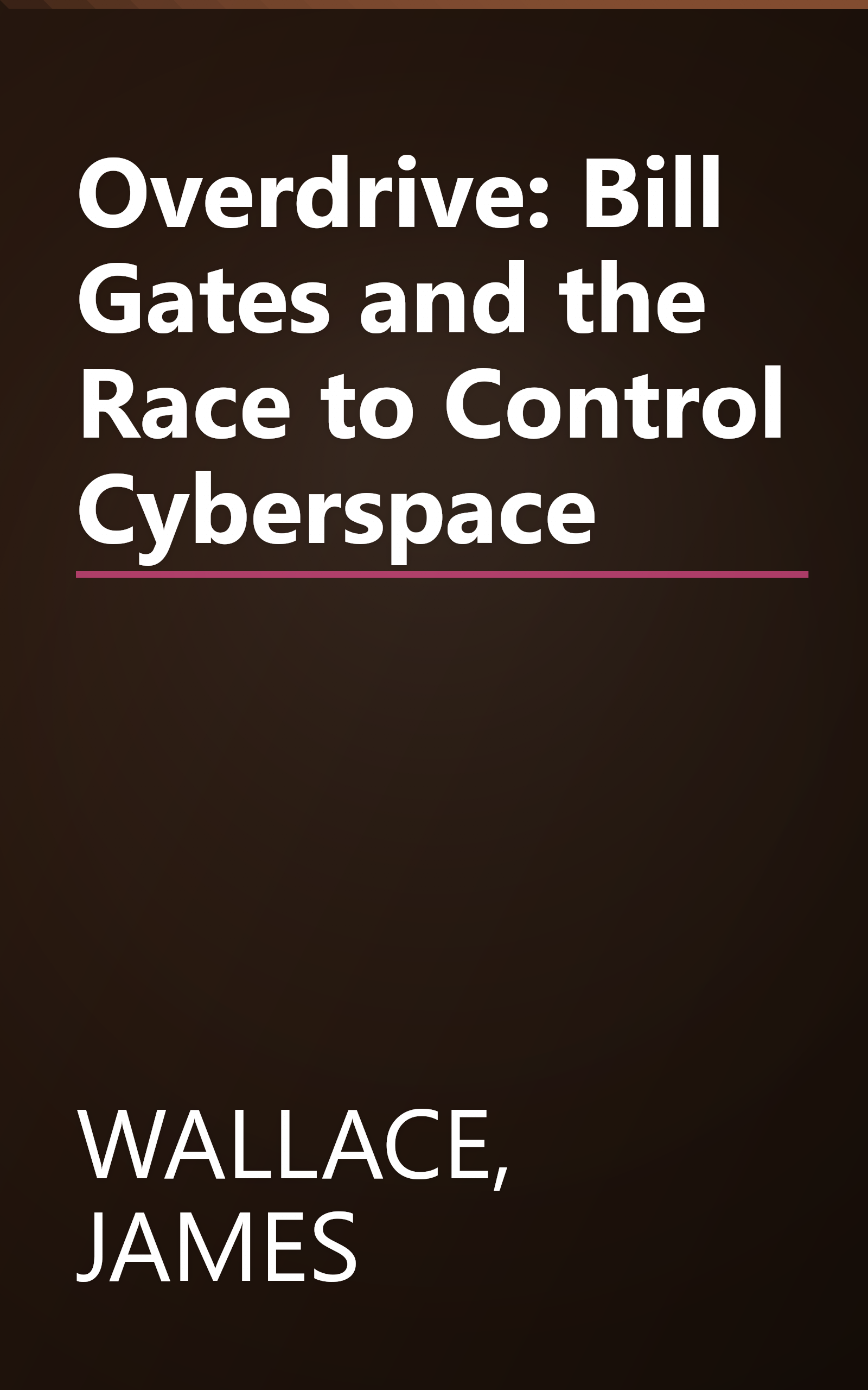 Overdrive: Bill Gates and the Race to Control Cyberspace book cover