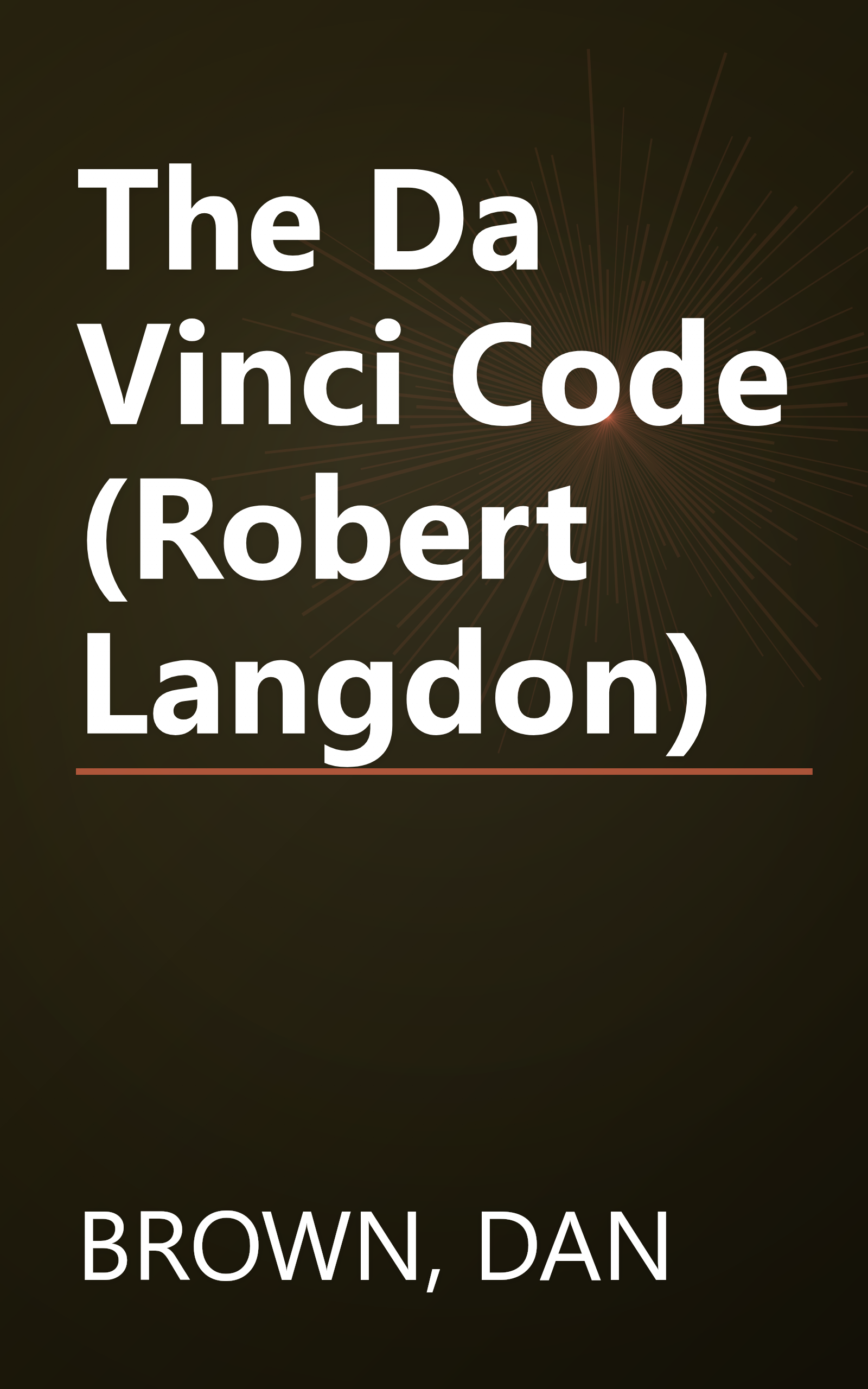 The Da Vinci Code (Robert Langdon) book cover