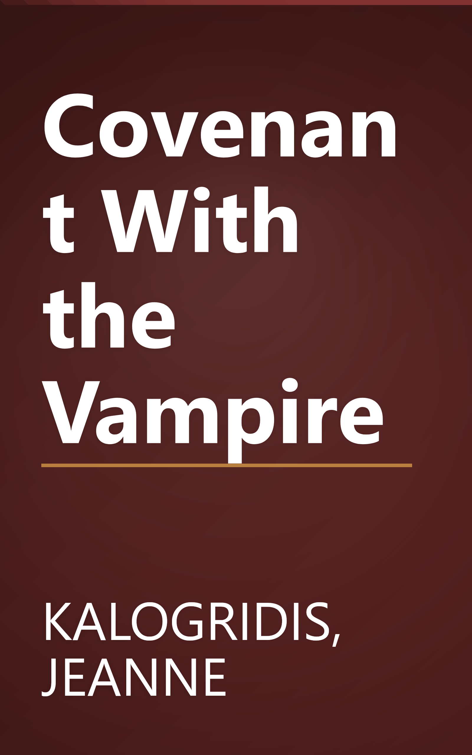 Covenant With the Vampire book cover