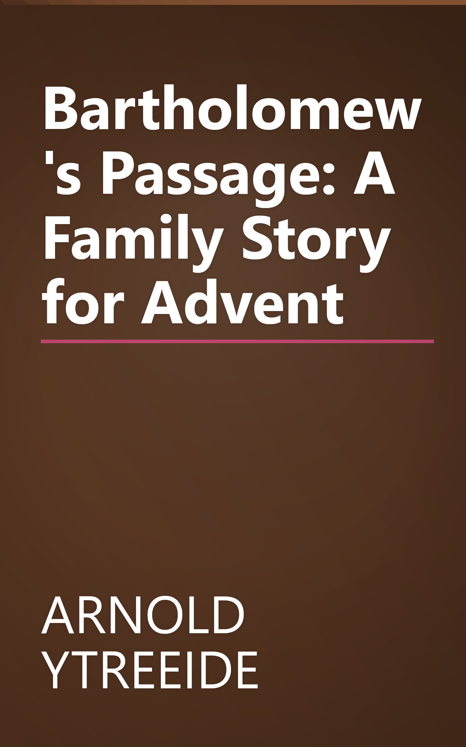 Bartholomew's Passage: A Family Story for Advent book cover
