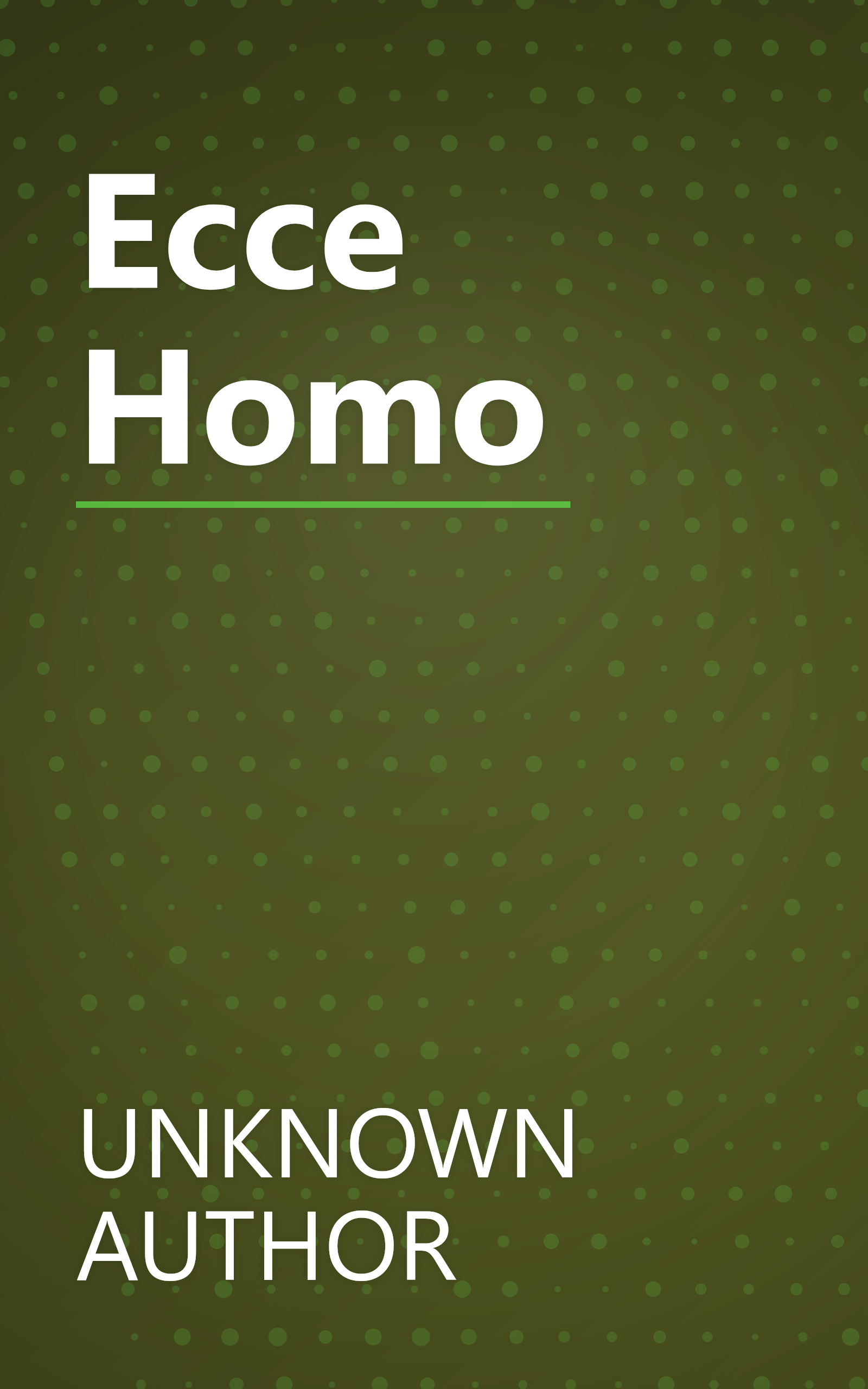 Ecce Homo book cover