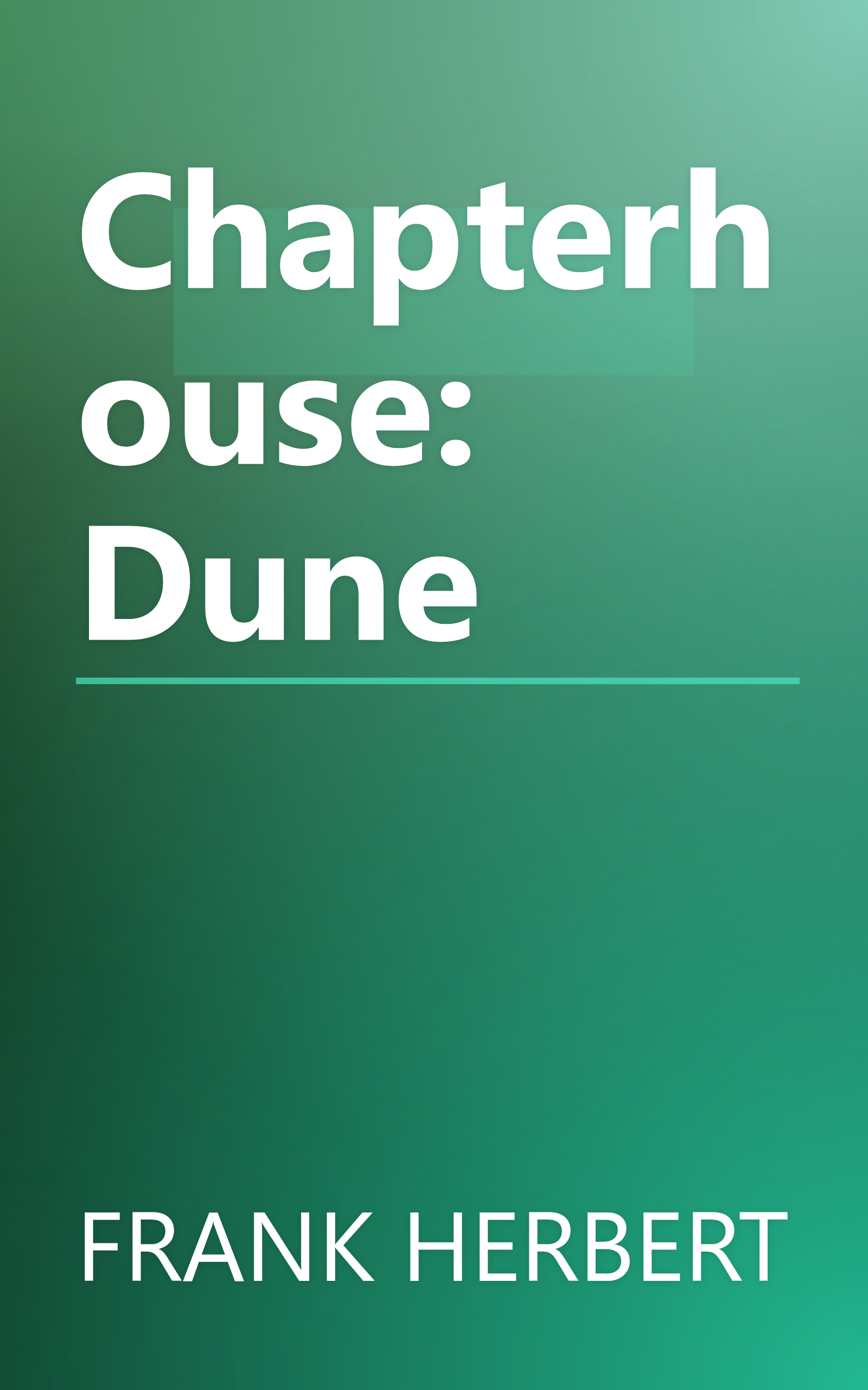 Chapterhouse: Dune book cover