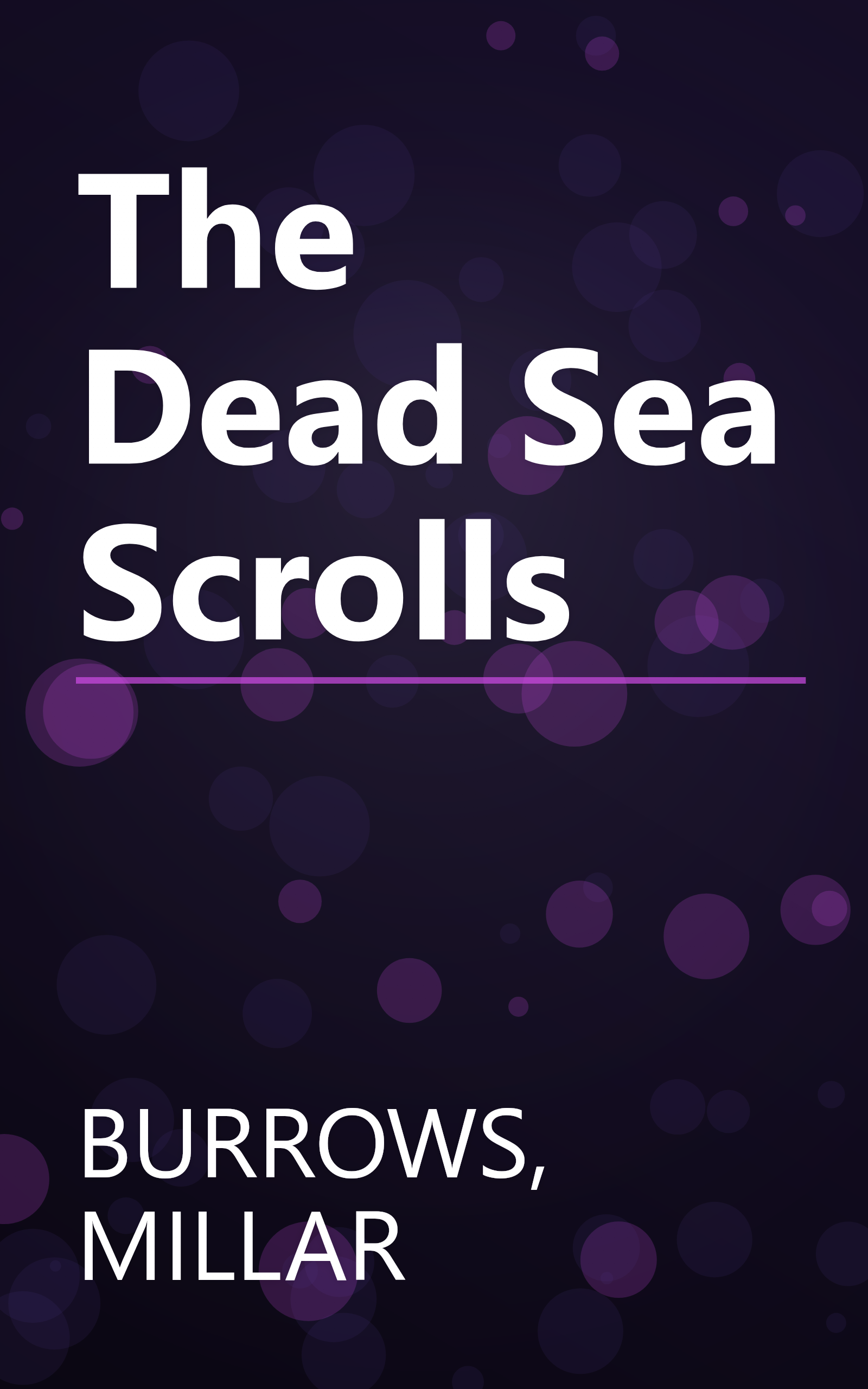 The Dead Sea Scrolls book cover