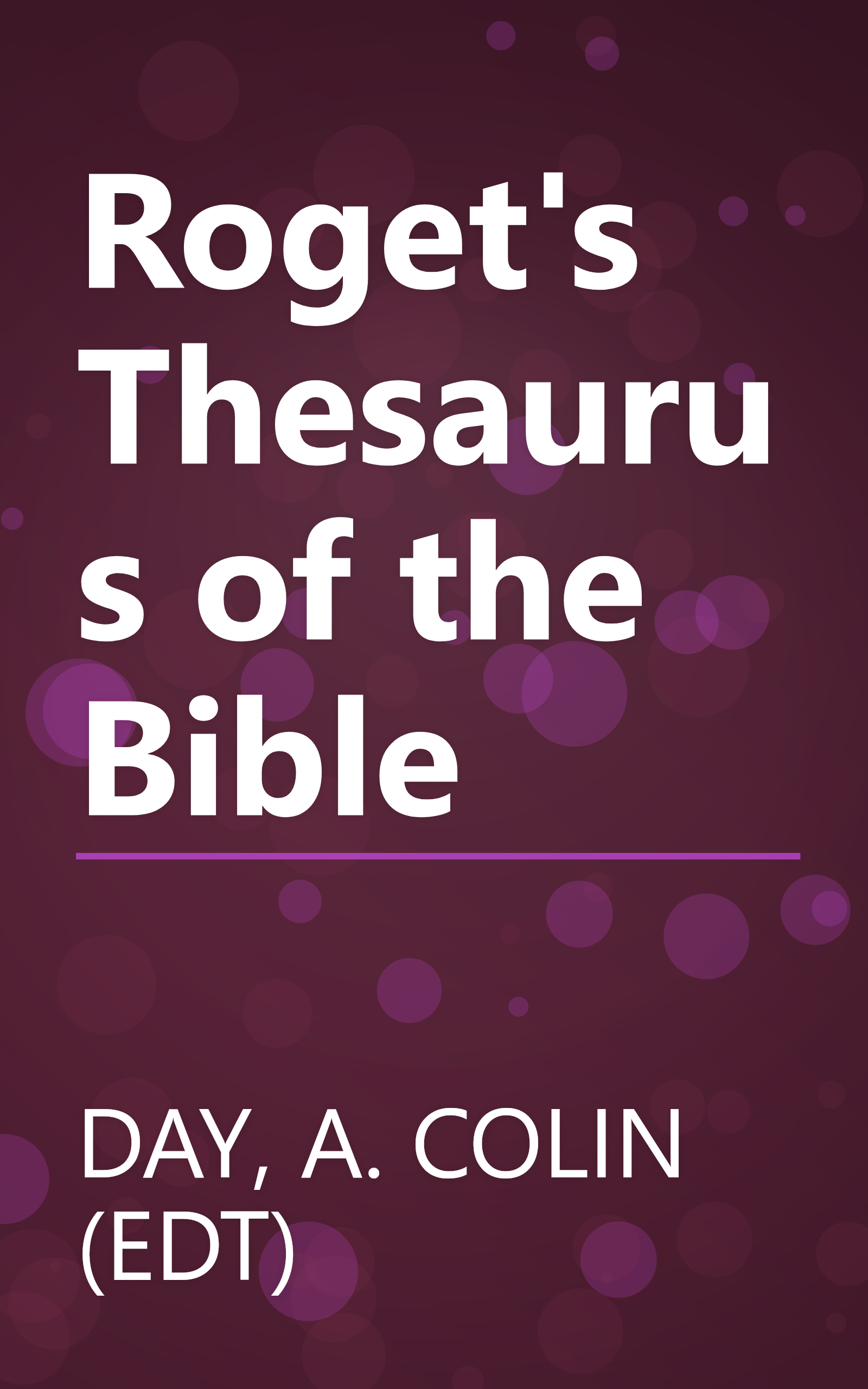 Roget's Thesaurus of the Bible book cover