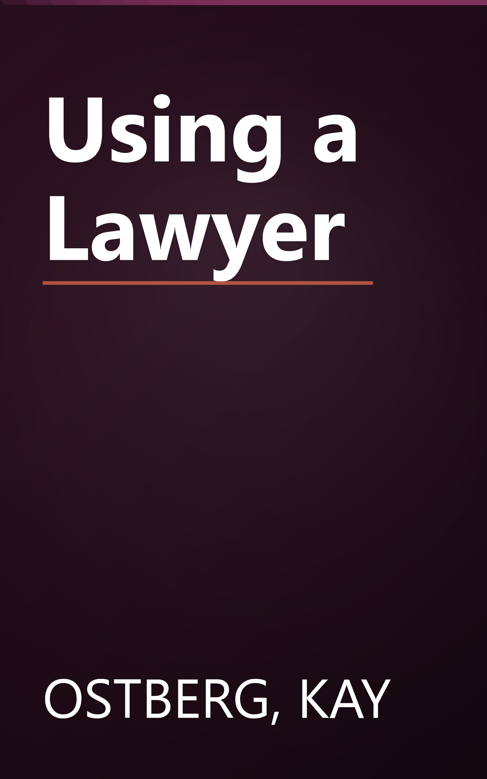 Using a Lawyer book cover