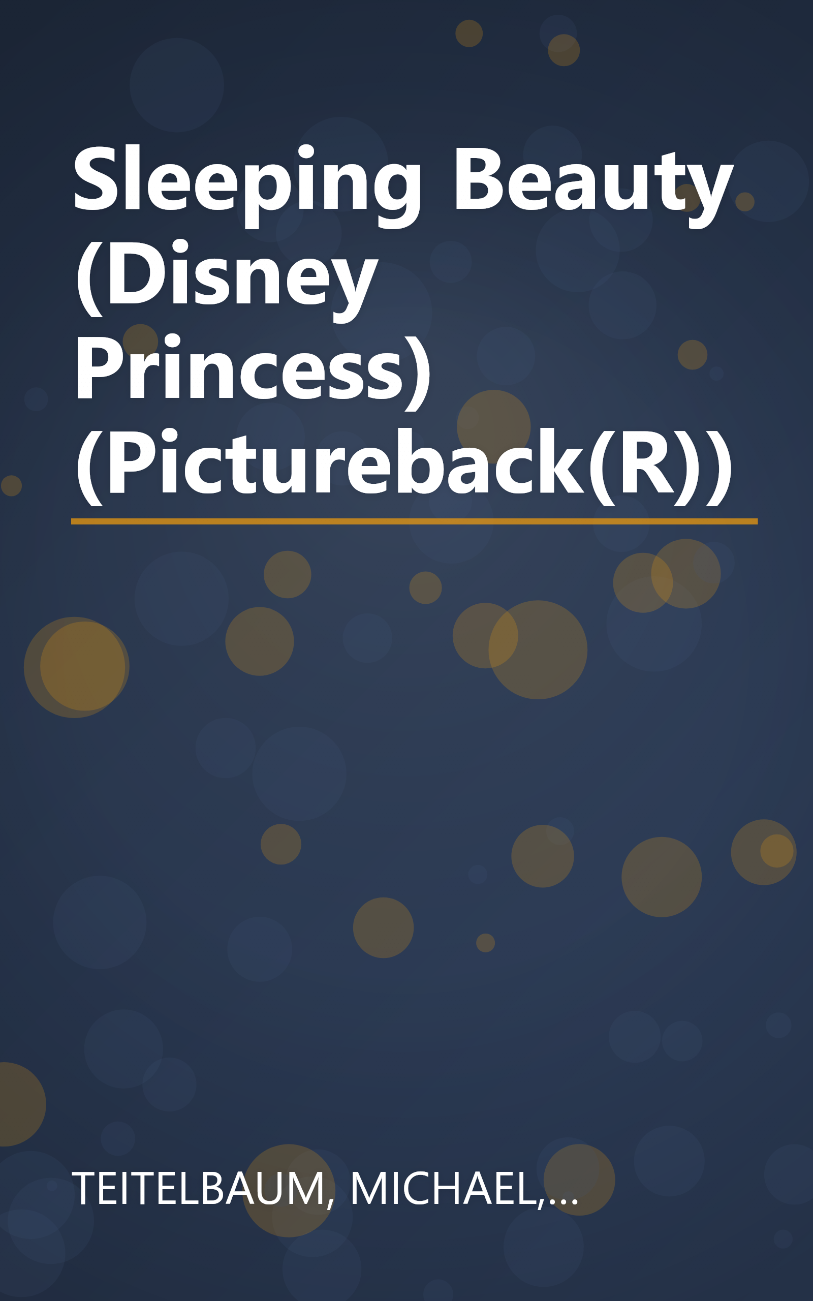 Sleeping Beauty (Disney Princess) (Pictureback(R)) book cover