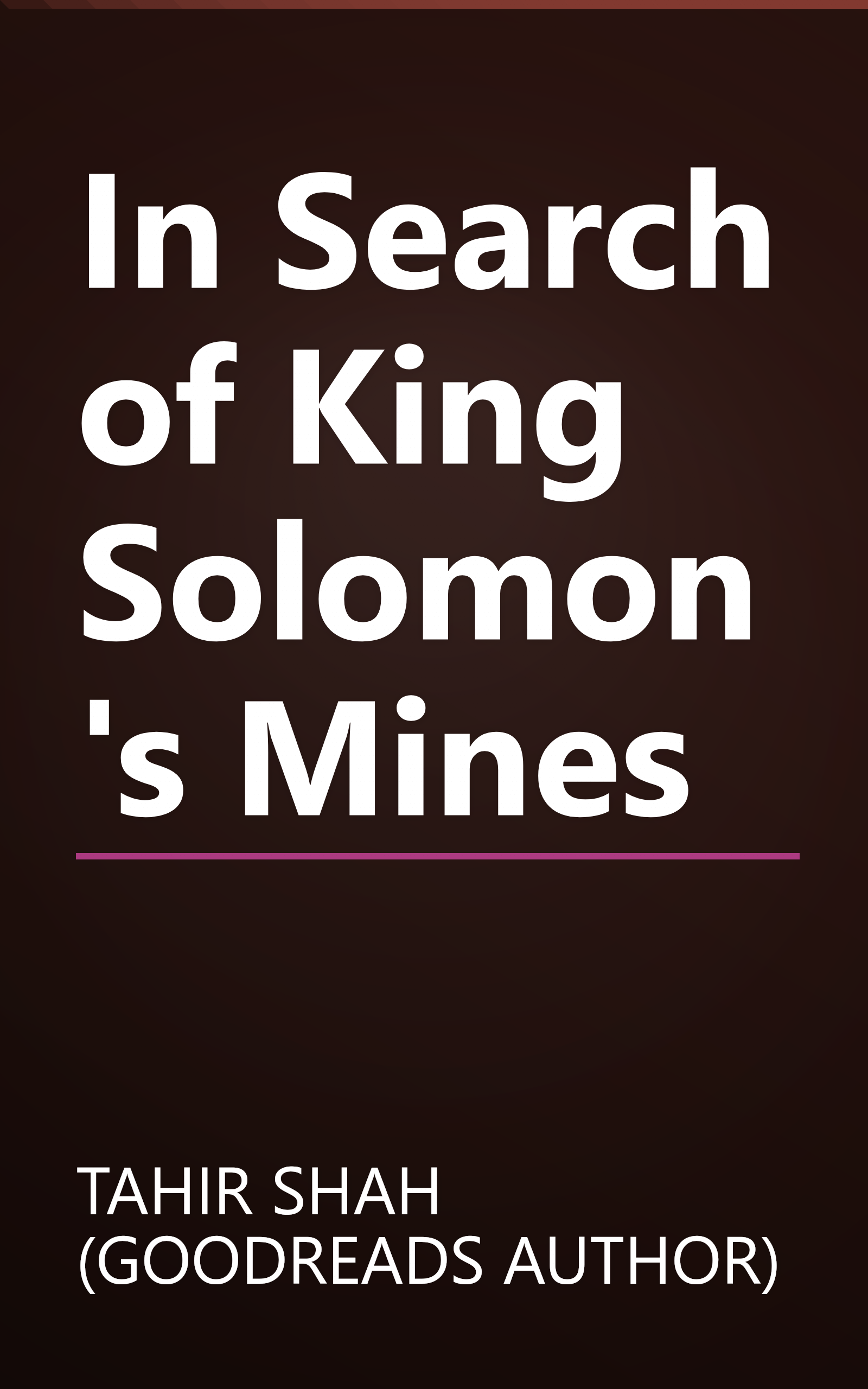 In Search of King Solomon's Mines book cover