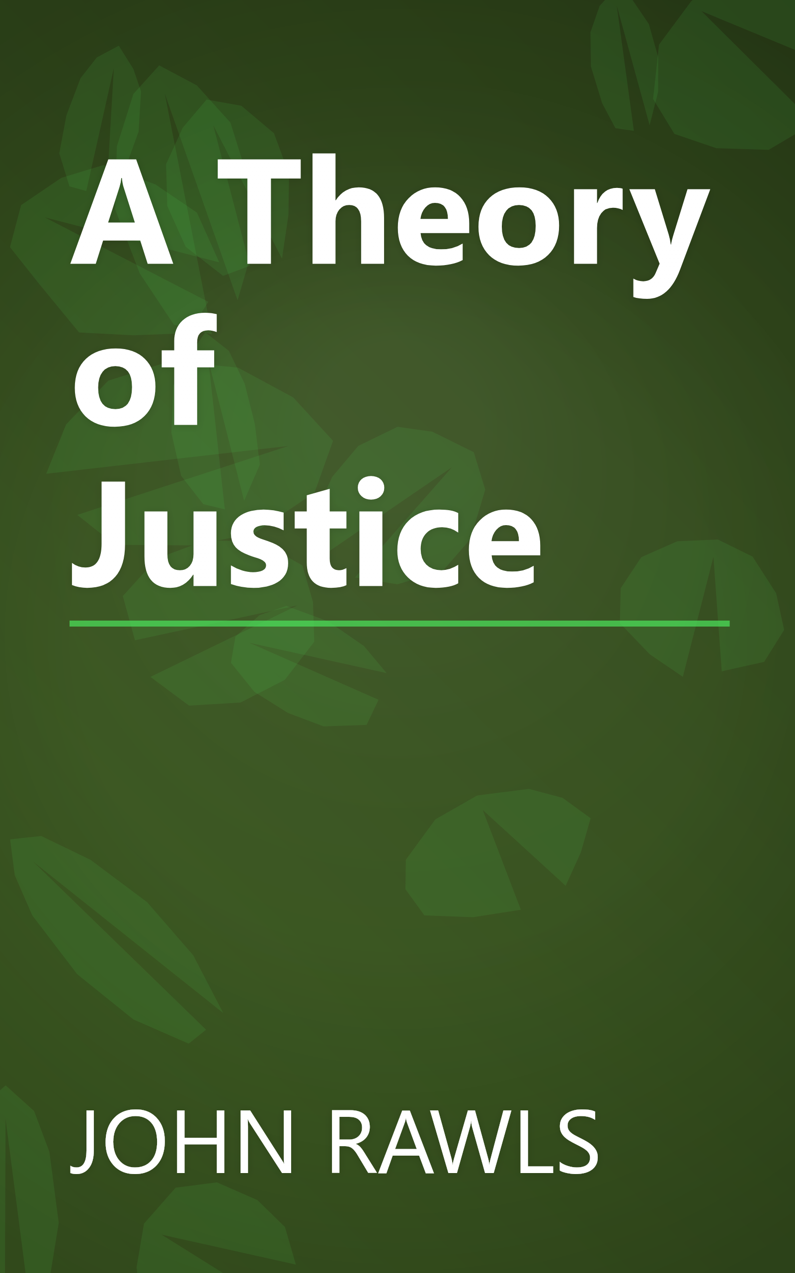 A Theory of Justice book cover