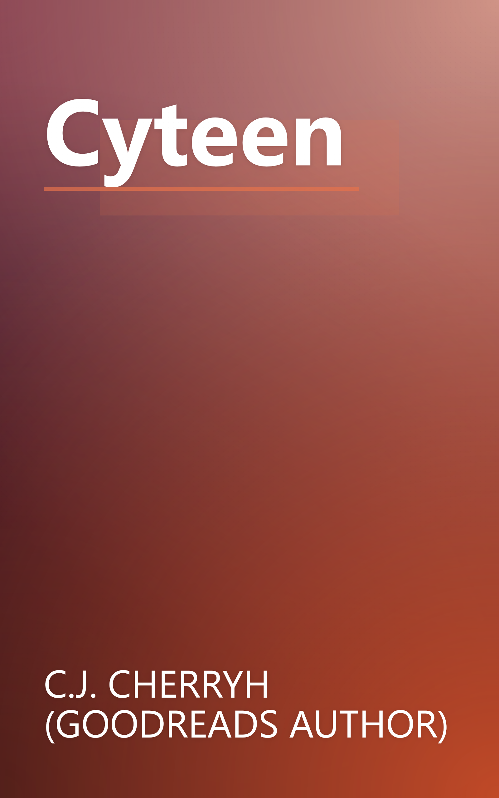 Cyteen book cover