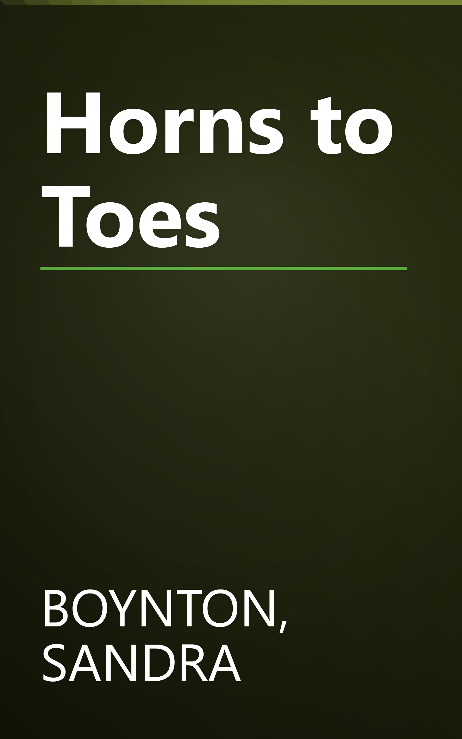 Horns to Toes book cover