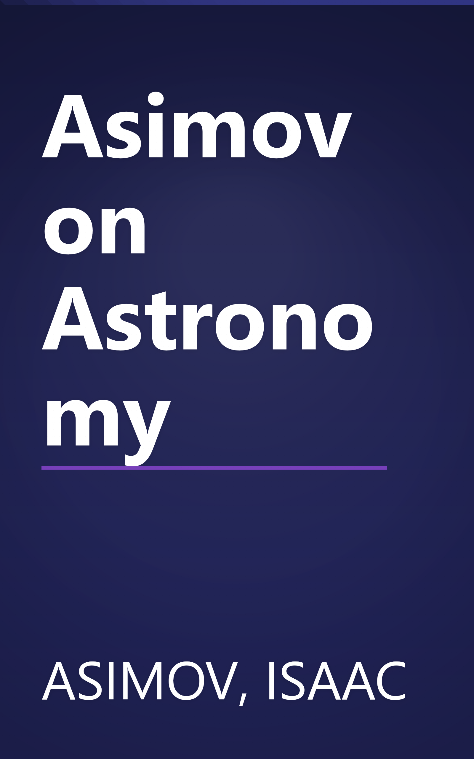 Asimov on Astronomy book cover