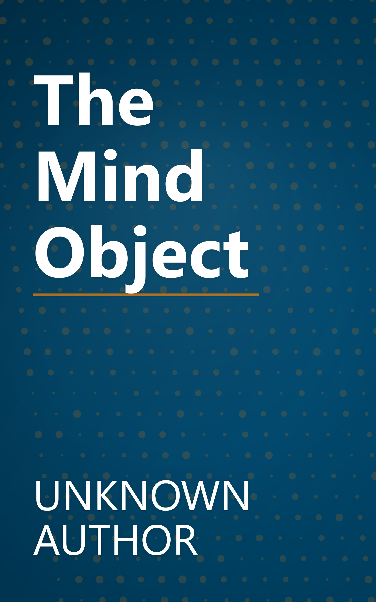 The Mind Object book cover